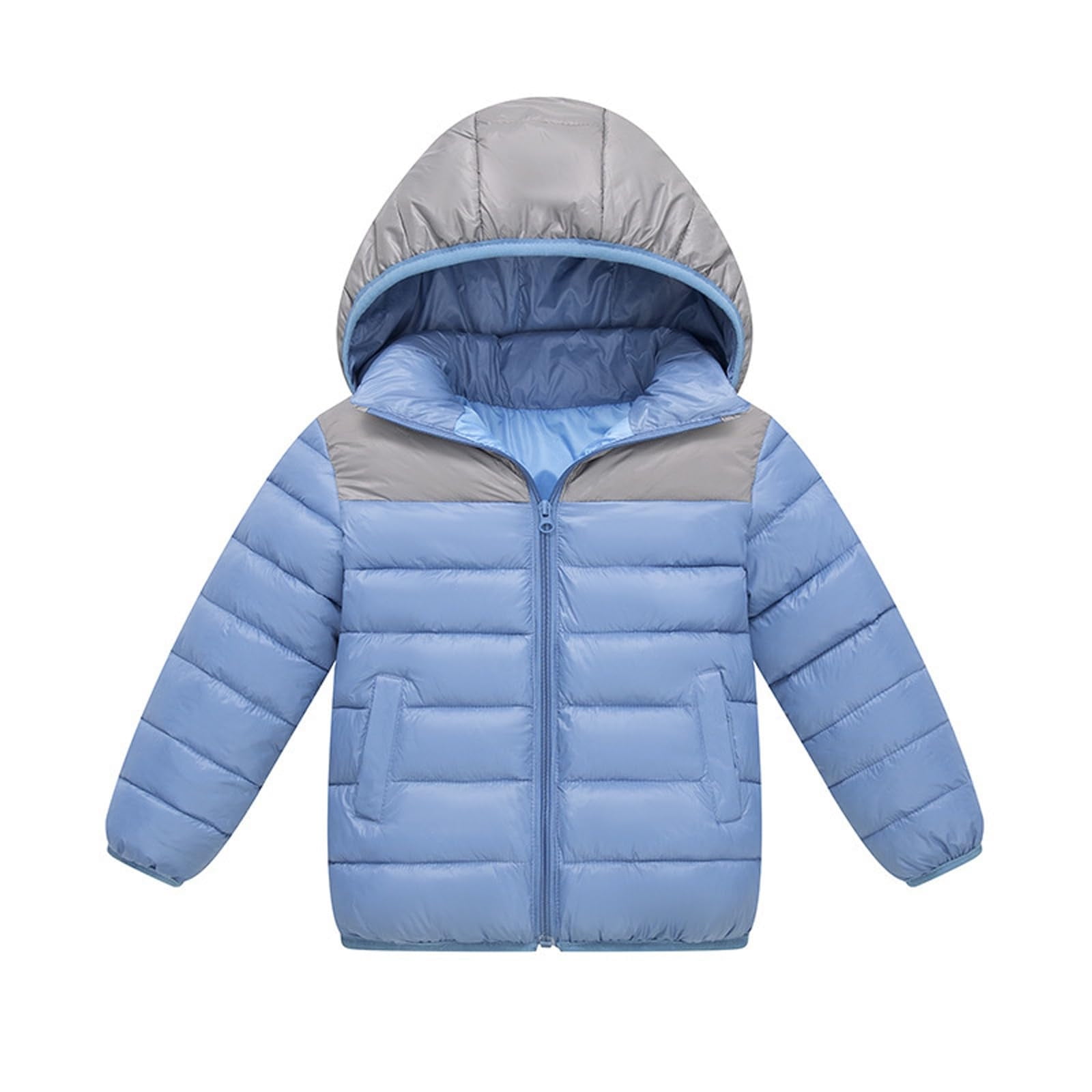 adult Winter Jacket, adults Padded Hooded Coat, Lightweight Warm Puffer ...