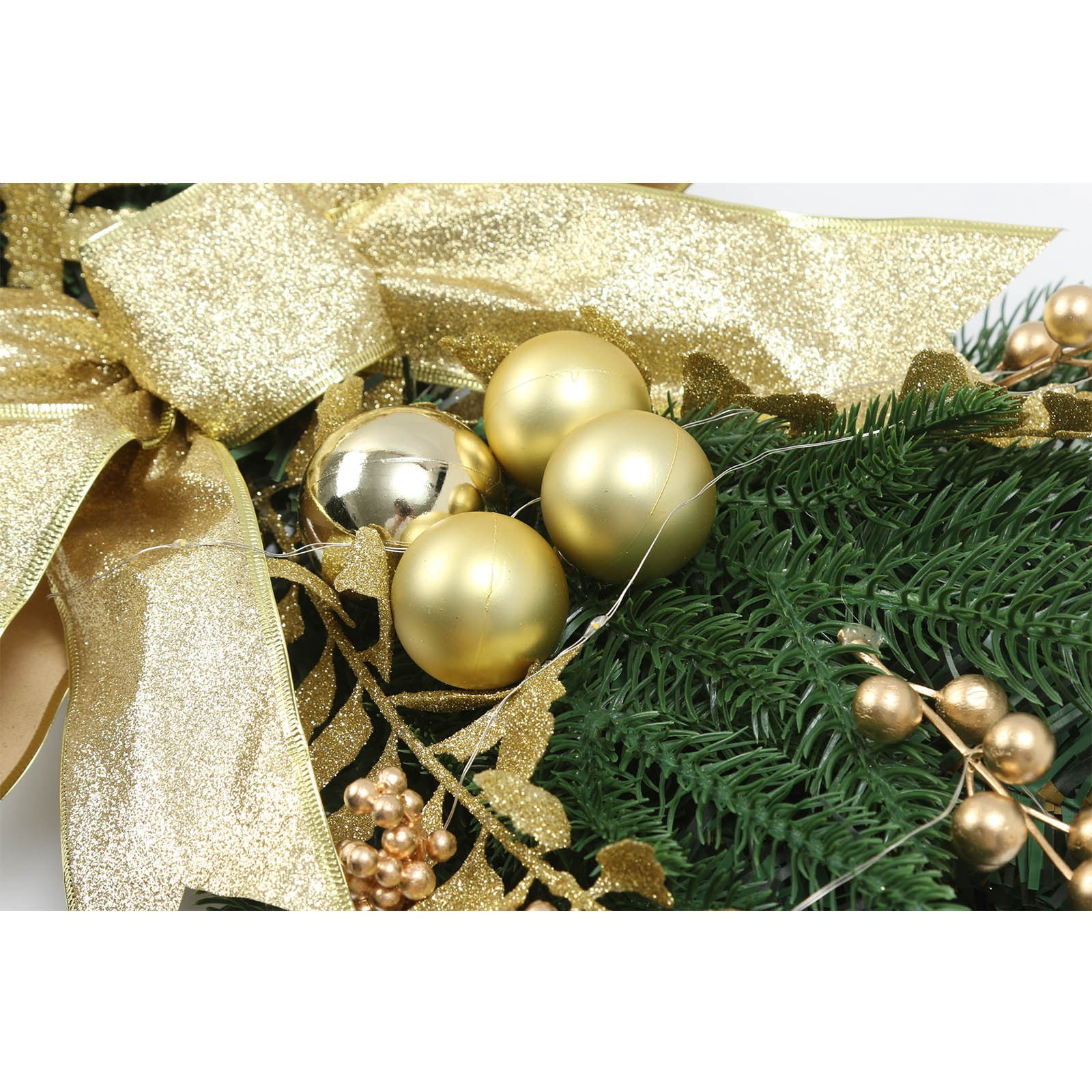 adviicd 2024 Cordless Pre-Lit Christmas Teardrop Swags - Artificial ...