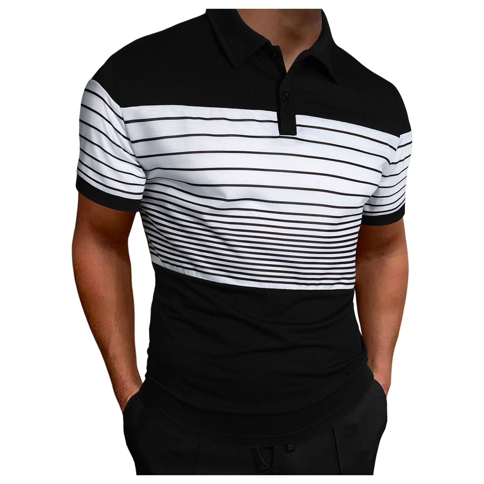 adviicd Athletic Fit Polo Shirts for Men Mens Short Sleeve Polo Shirts ...