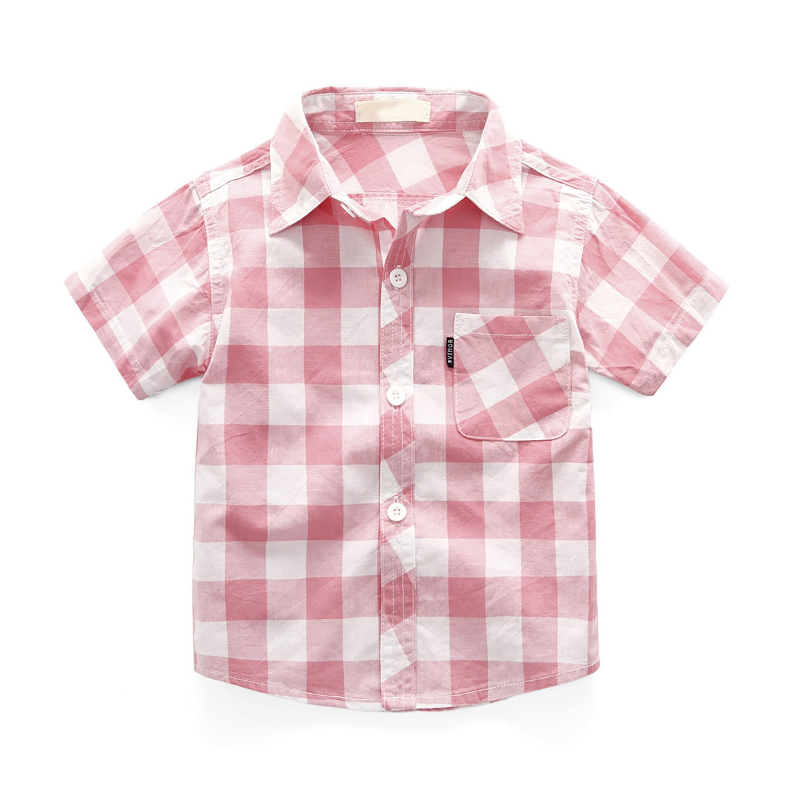 adviicd Baby/Toddler Girls Button Down Short Sleeve Collared Shirt ...