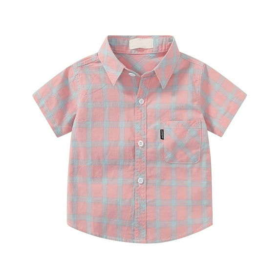 adviicd Baby/Toddler Girls Button Down Short Sleeve Collared Shirt ...