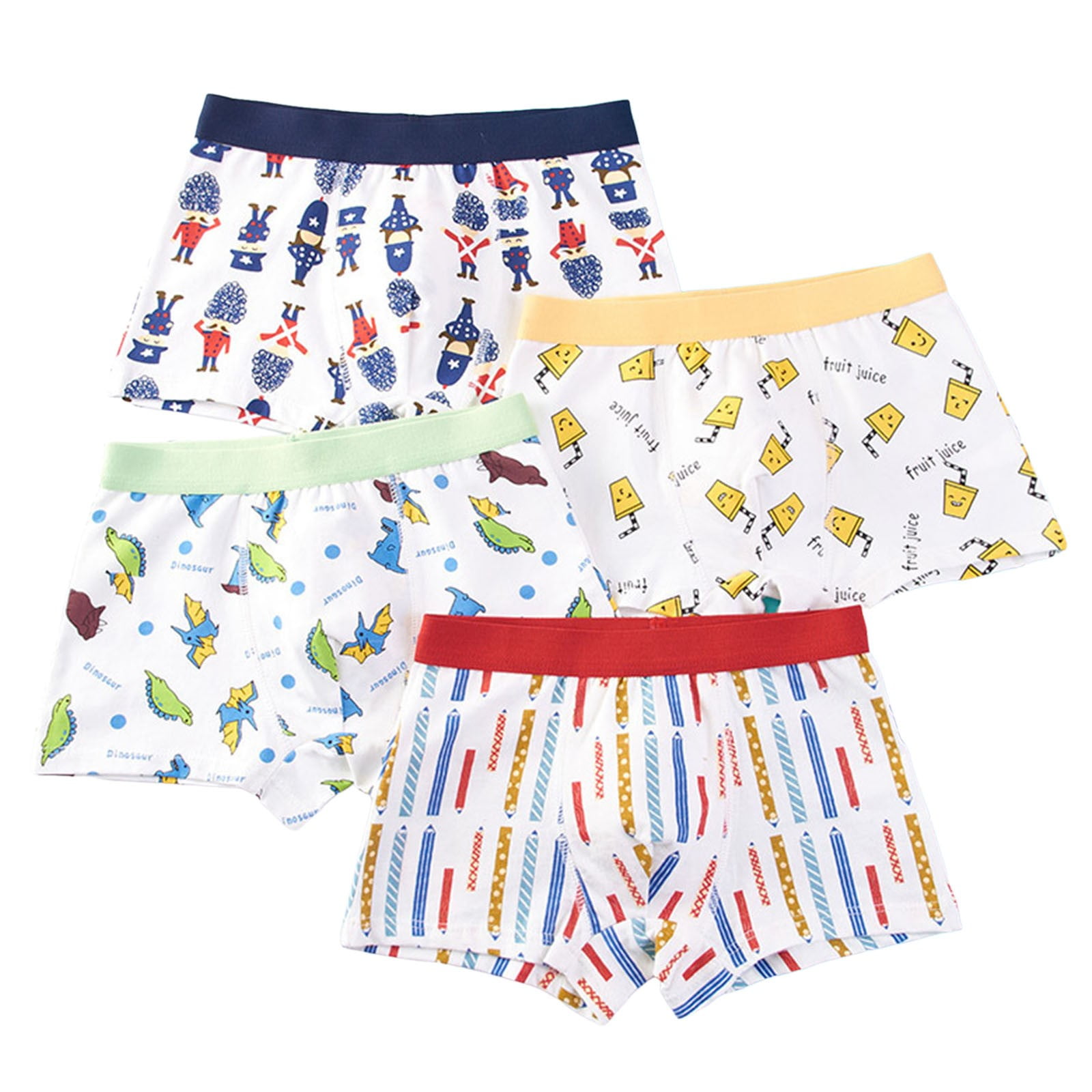 adviicd Boys Underpant 4 Pack Boxer Briefs for Boys Durable Stretch ...