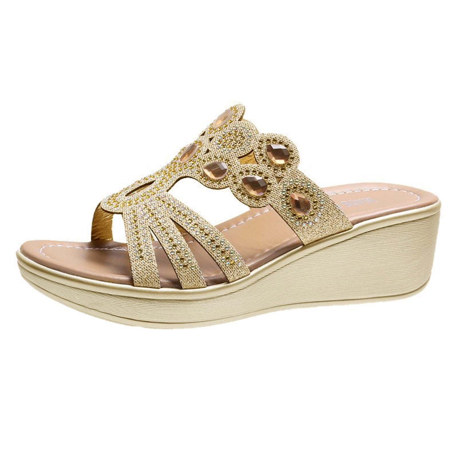 adviicd Braided Sandals Women's 00A Espadrilles Sandals Classic Summer Wedge Sandal for Women ...