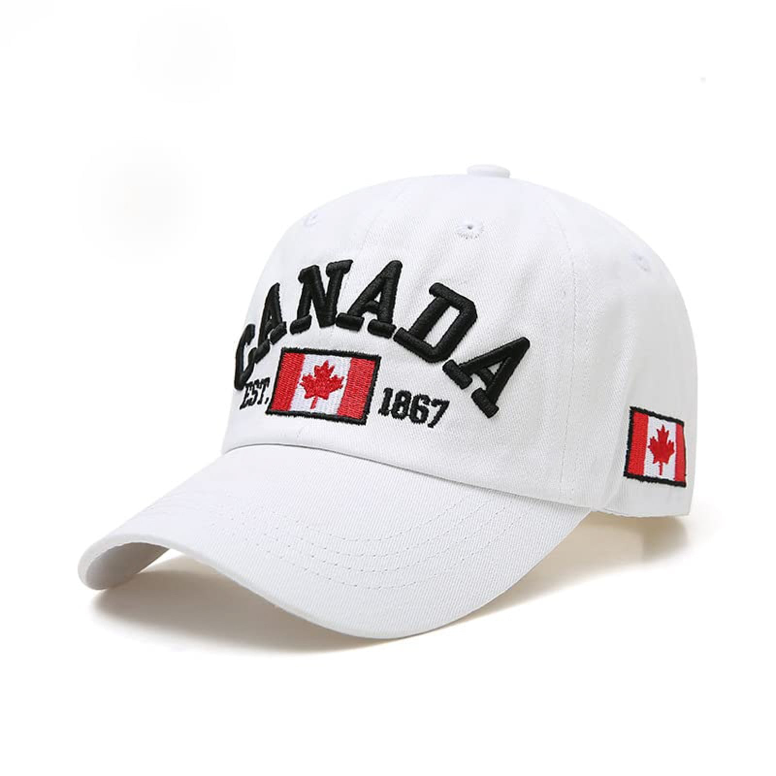 adviicd Canada Baseball Cap Canada Day Maple Leaf Flag Adjustable Hat ...
