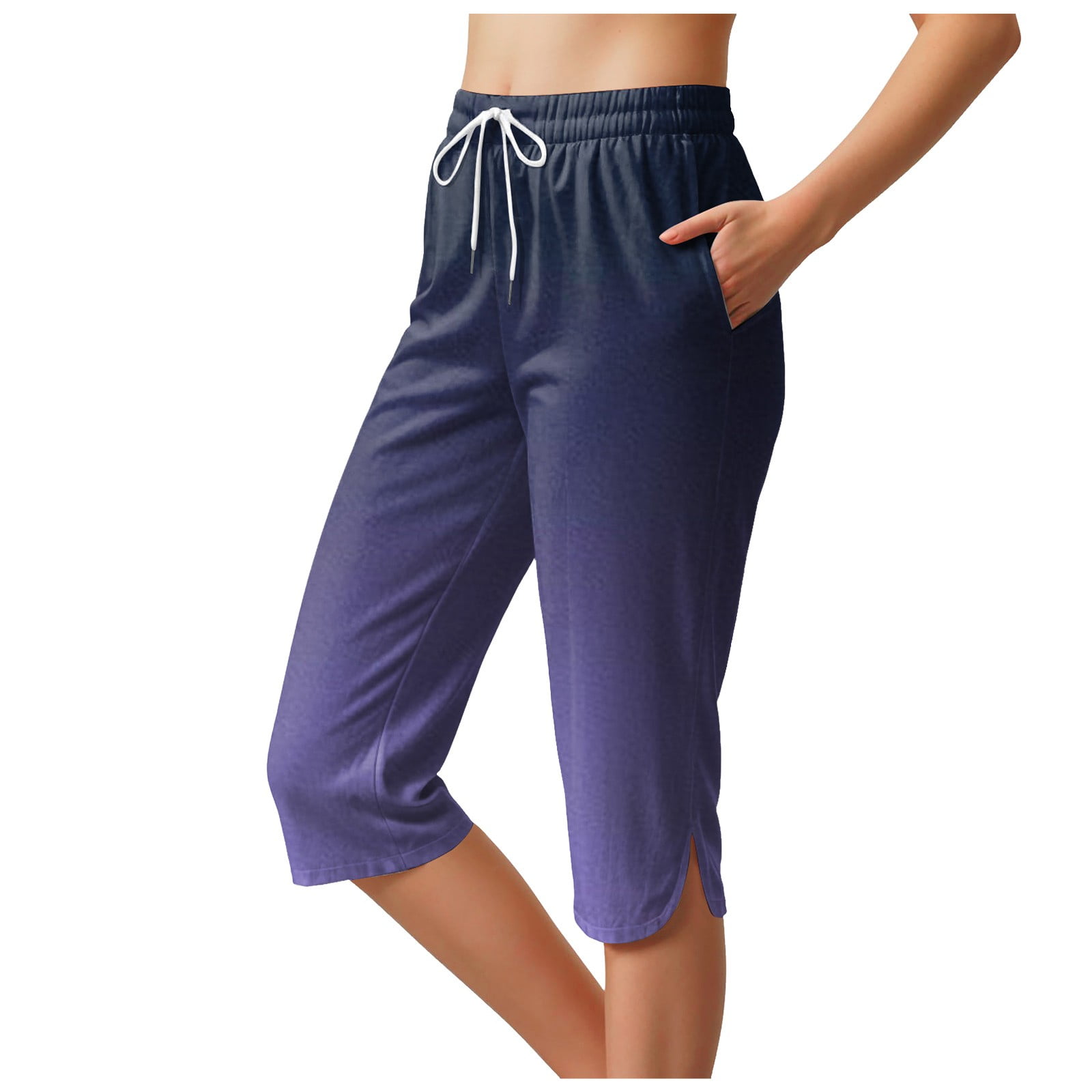 adviicd Capri Pants for Women with Pocket 2025 Workout Joggers ...