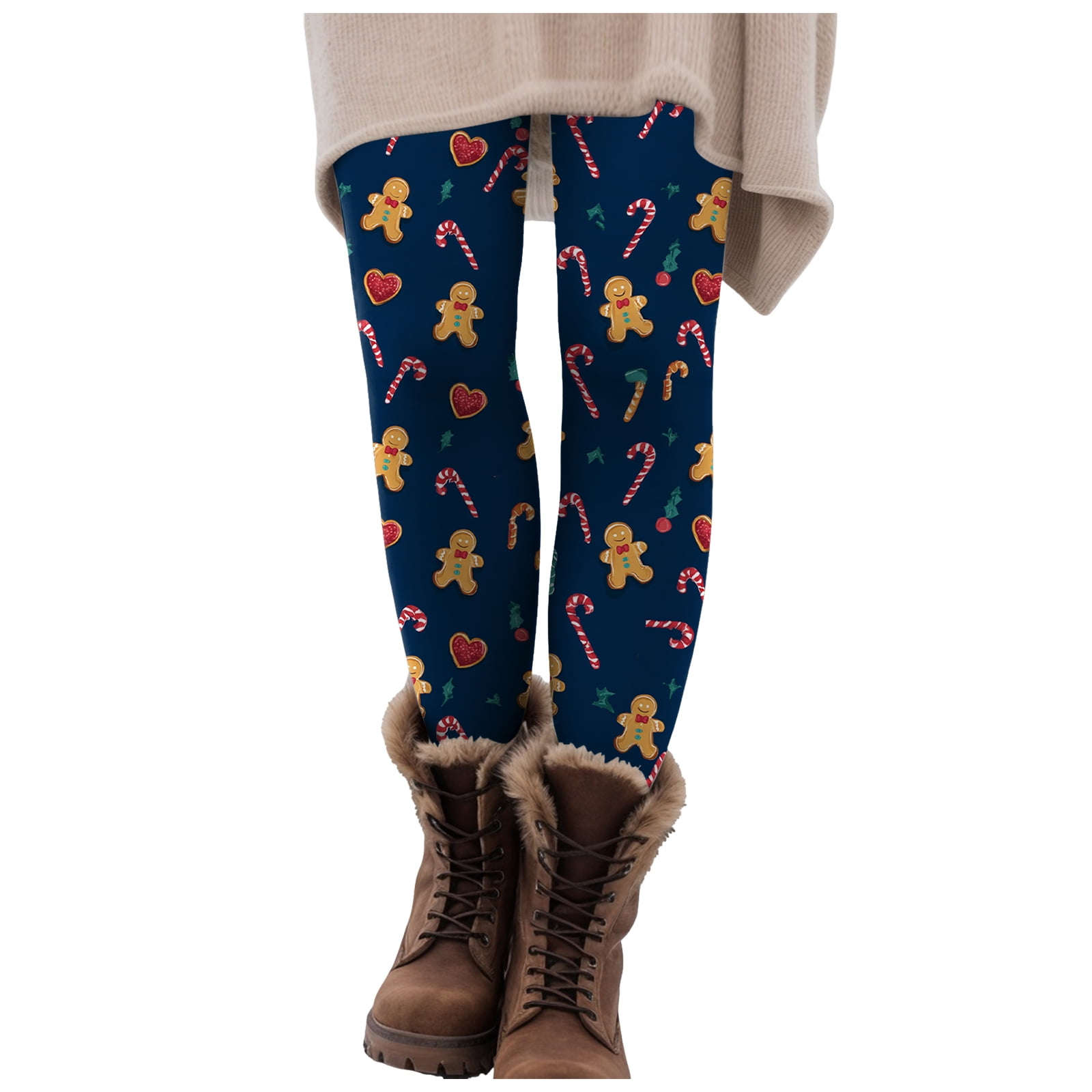 adviicd Christmas Athletic Leggings for Women Christmas Tree Printed ...