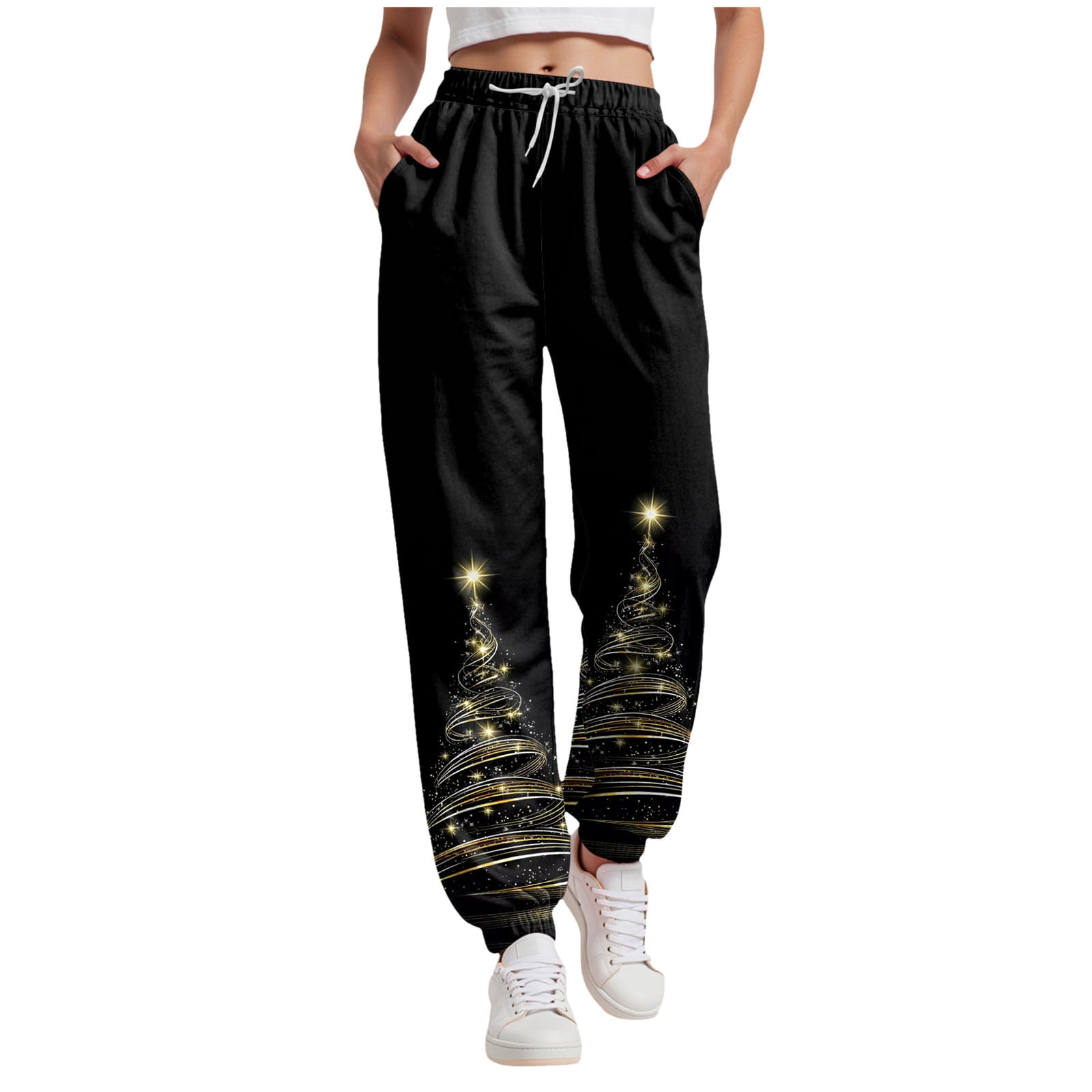 adviicd Christmas Sweatpants Women Joggers Yoga Pants with Pockets ...