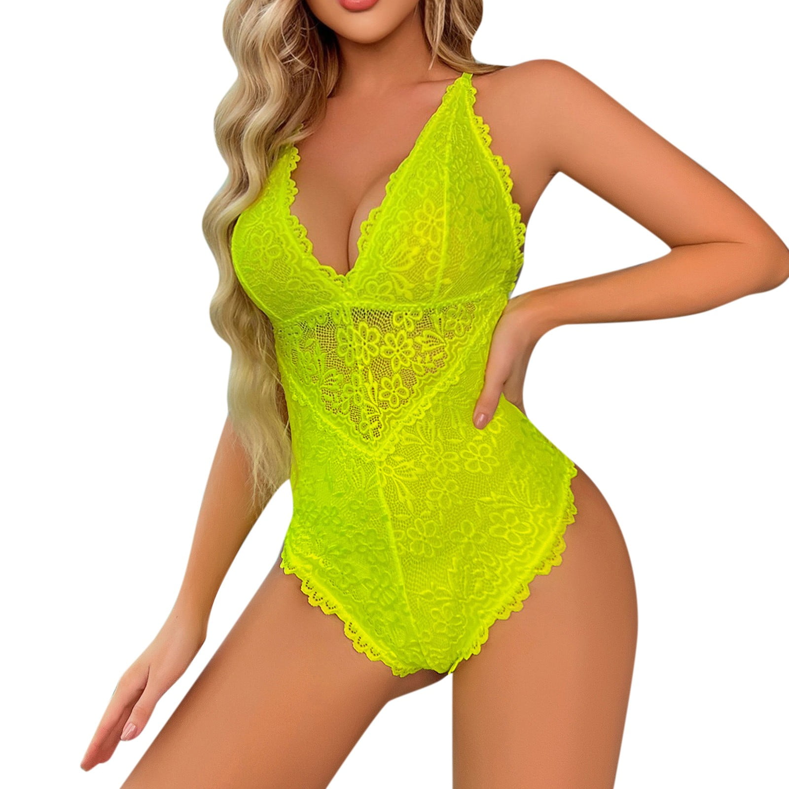 Adviicd Corset Lingerie For Women Womens Lace Bodysuit Deep V Snap