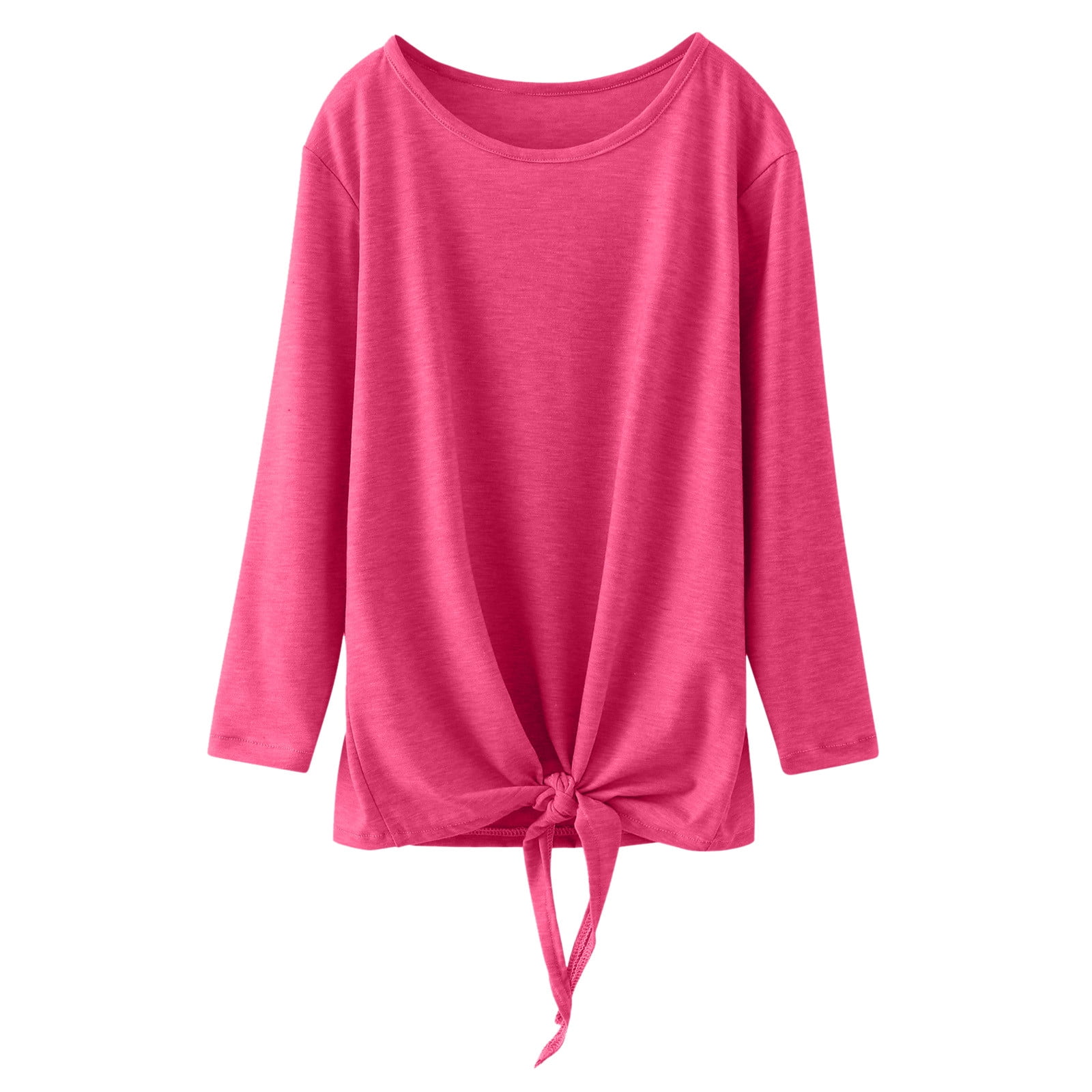 adviicd Girls Graphic Toddler Kids Little Girl's Crewneck Solid Basic T ...