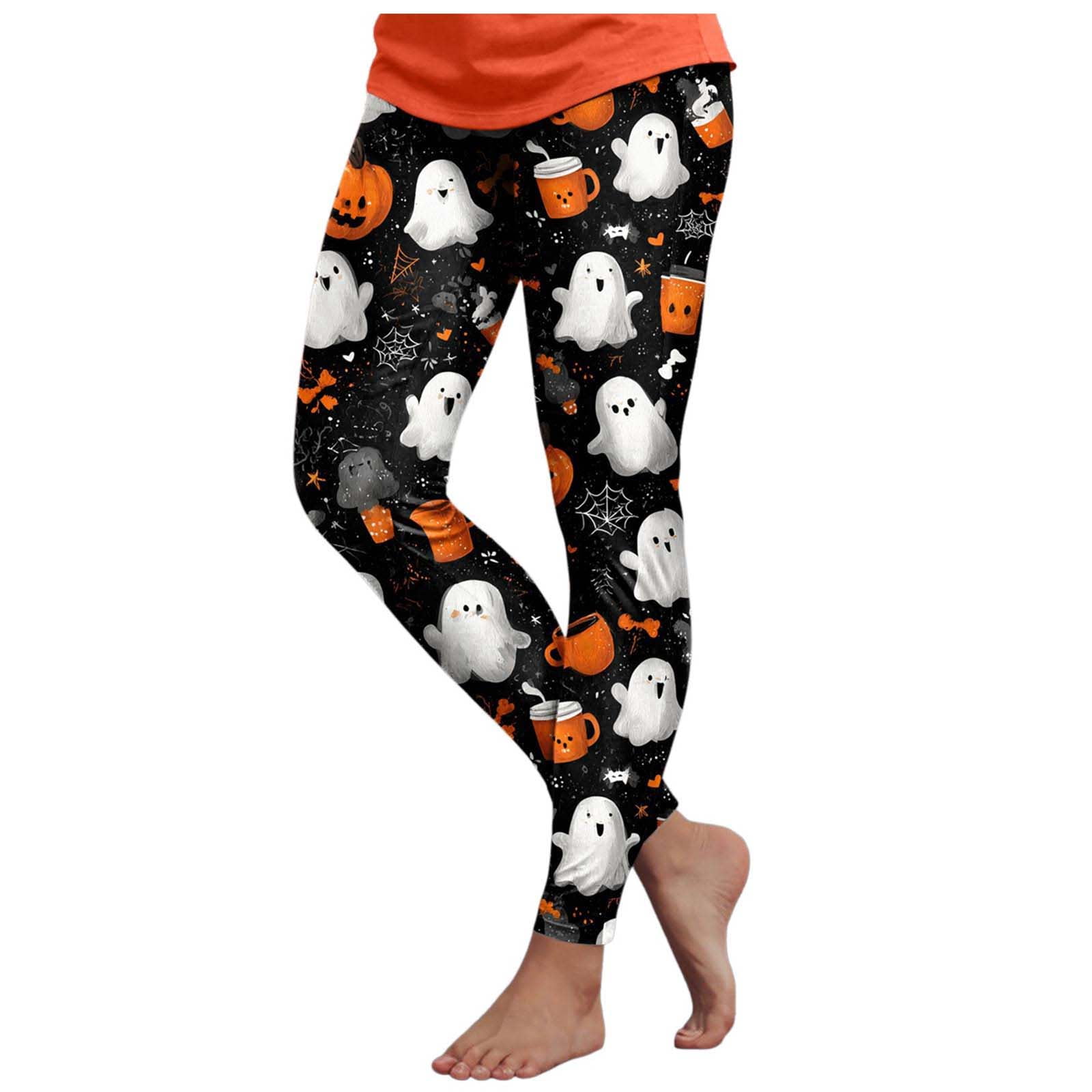 adviicd Halloween High Waisted Leggings for Women Tummy Control Workout ...