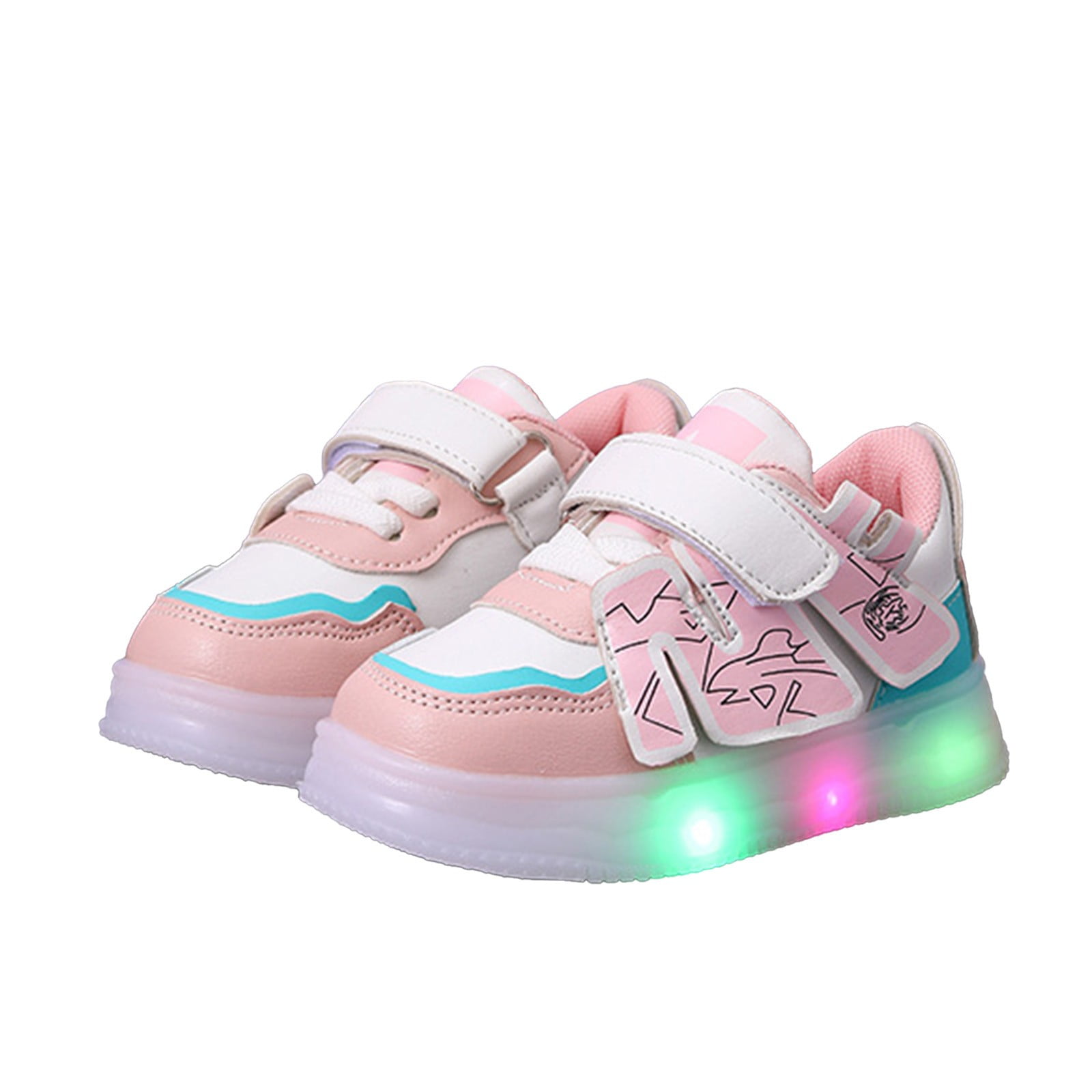adviicd Kids Led Shoes Toddler Girls Fashion Light Up Sneaker Toddler ...