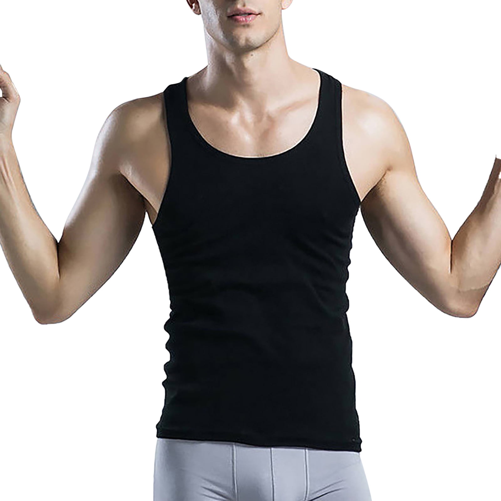 adviicd Men's Sleeveless Summer Tank Top, Cotton Round Neck, Casual ...