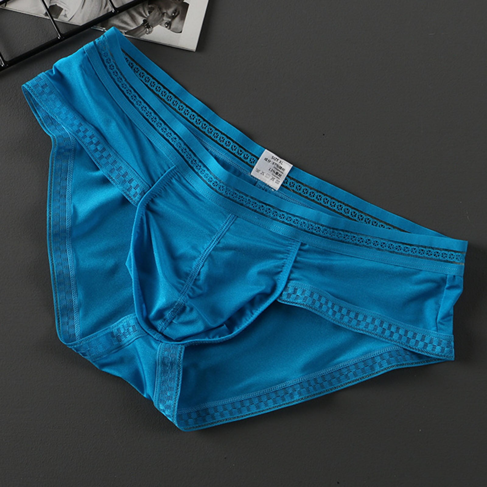 adviicd Mens Boxers Underwear Briefs Men Ice Silk Underwear Low Rise ...