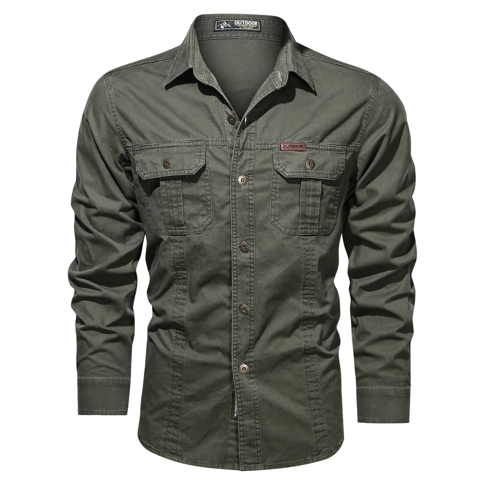 adviicd Mens Green Button Down Shirt Men's Casual Button Down Shirts ...