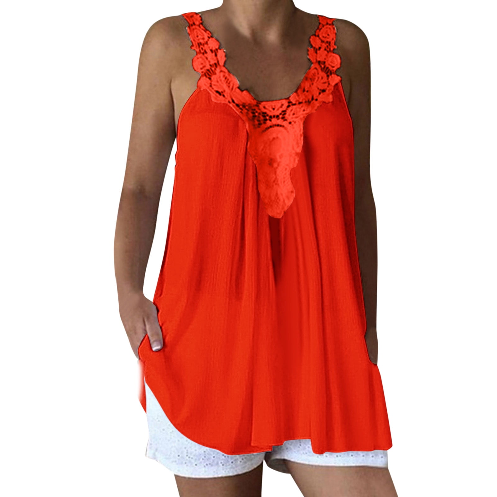 adviicd Plus Size Tankini Women's sole with Shelf Bra Spaghetti Straps ...