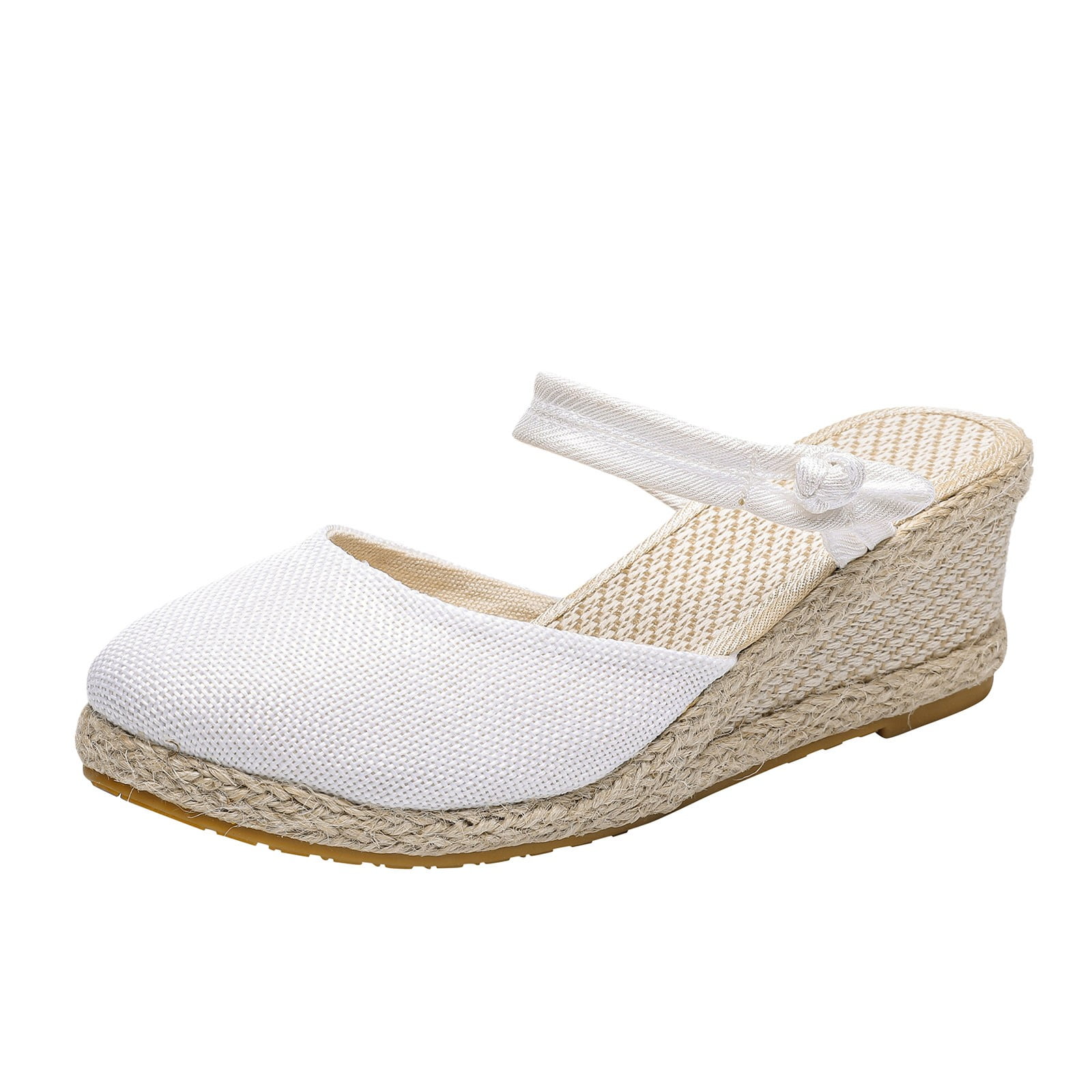 adviicd Sandal Womens Wedge Sandals Espadrilles Peep Toe Slip On ...