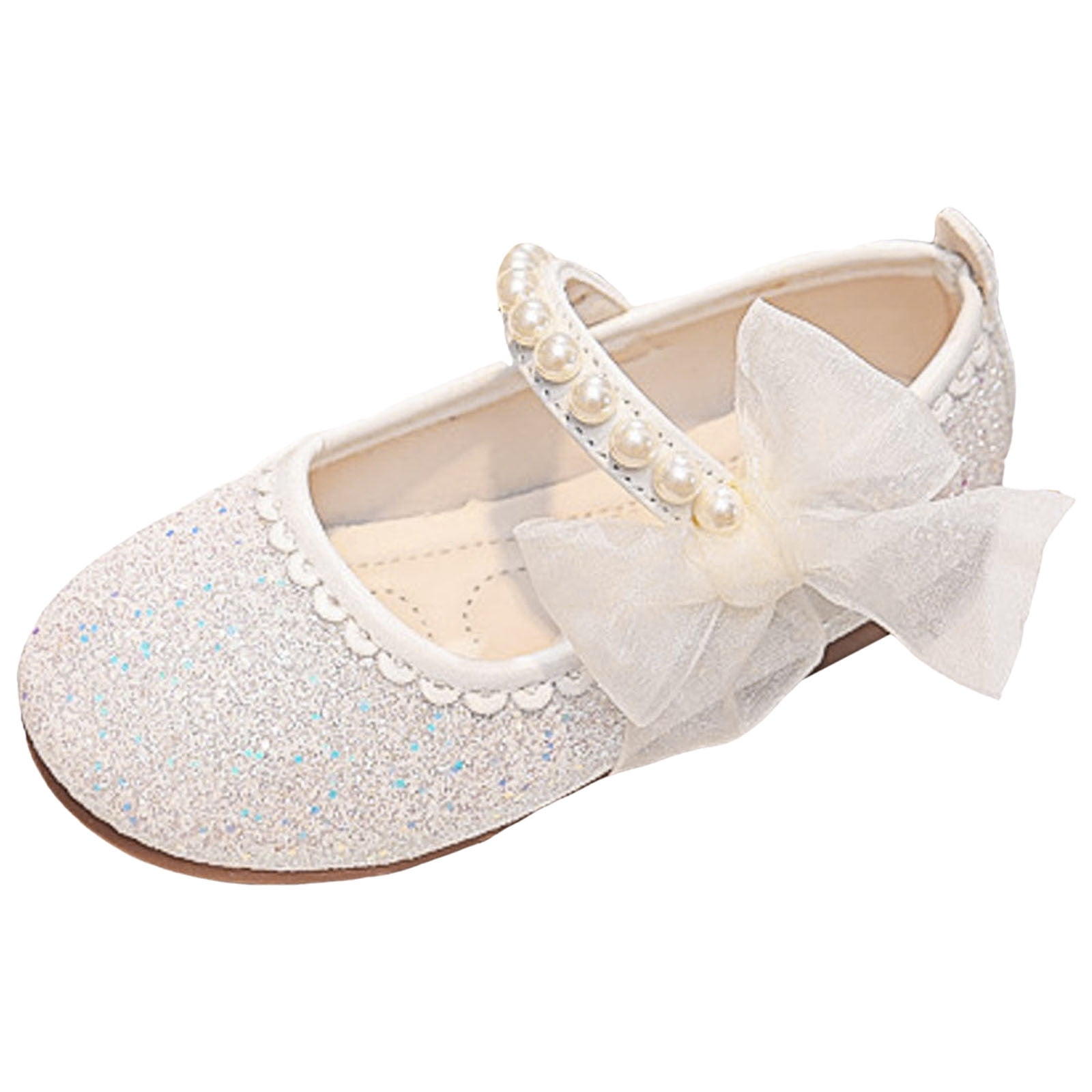 adviicd Sandals Girls Girls Dress Shoes Closed Toe Flat Sandals Bow ...