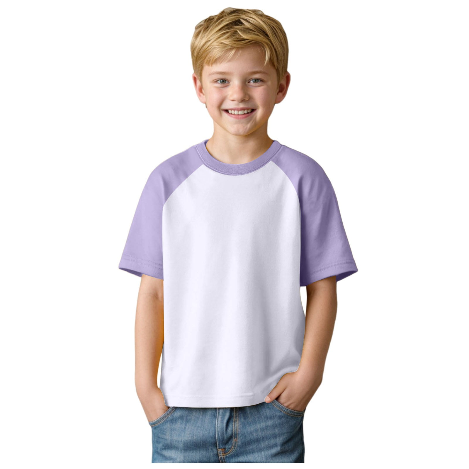 adviicd Shirts for Boys Plain Tshirts for Boys Kids Summer Crewneck T ...
