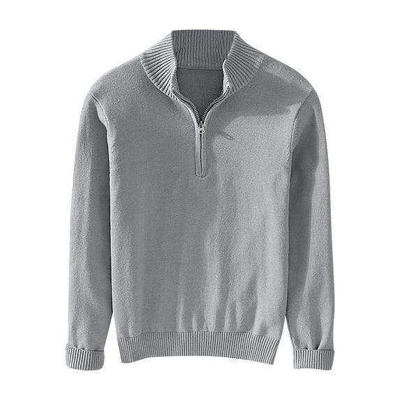 adviicd Sweaters for Men Winter Men's Quarter Zip Sweaters Slim Fit ...