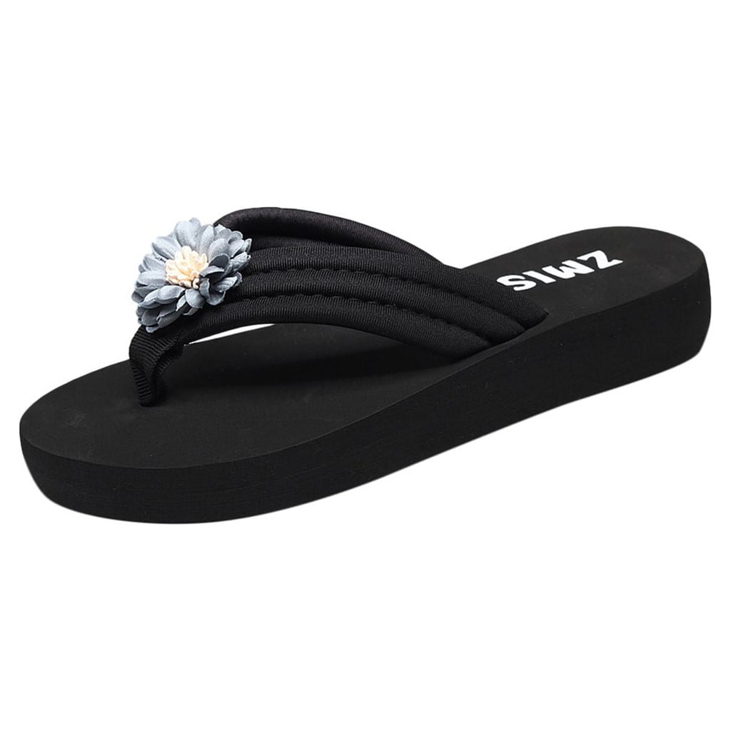 adviicd Wedge Sandals for Women Memory Foam Flip Flops for Women Flip ...