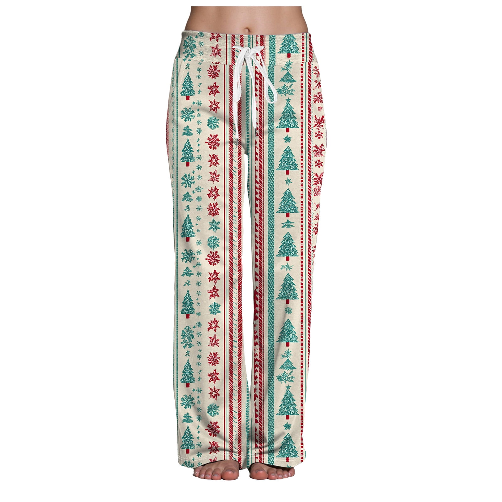 adviicd Women's Graphic Pant Colorblock High Waisted Straight Leg ...