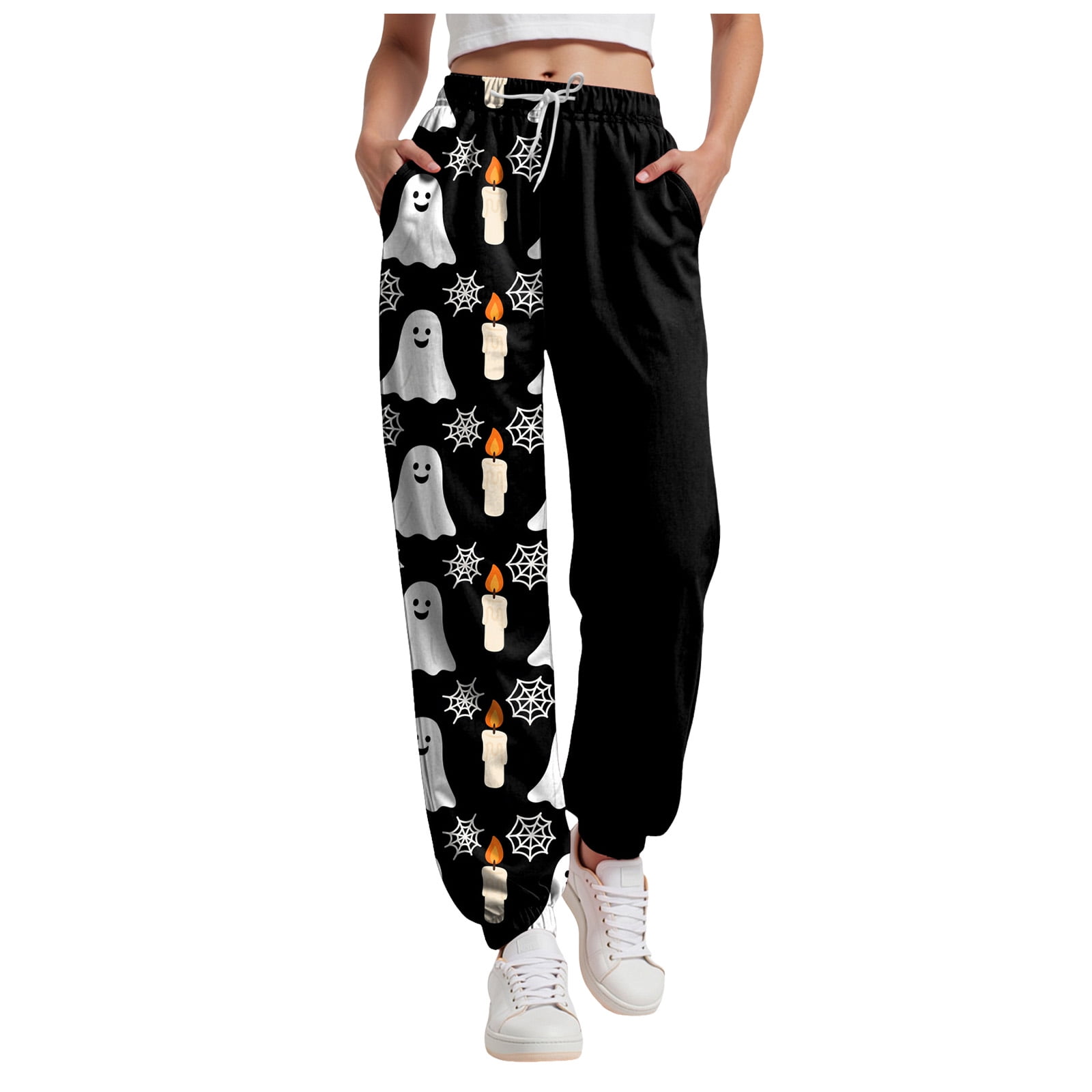 adviicd Women's Novelty Halloween Pants | Baggy Comfy Sweatpants for ...