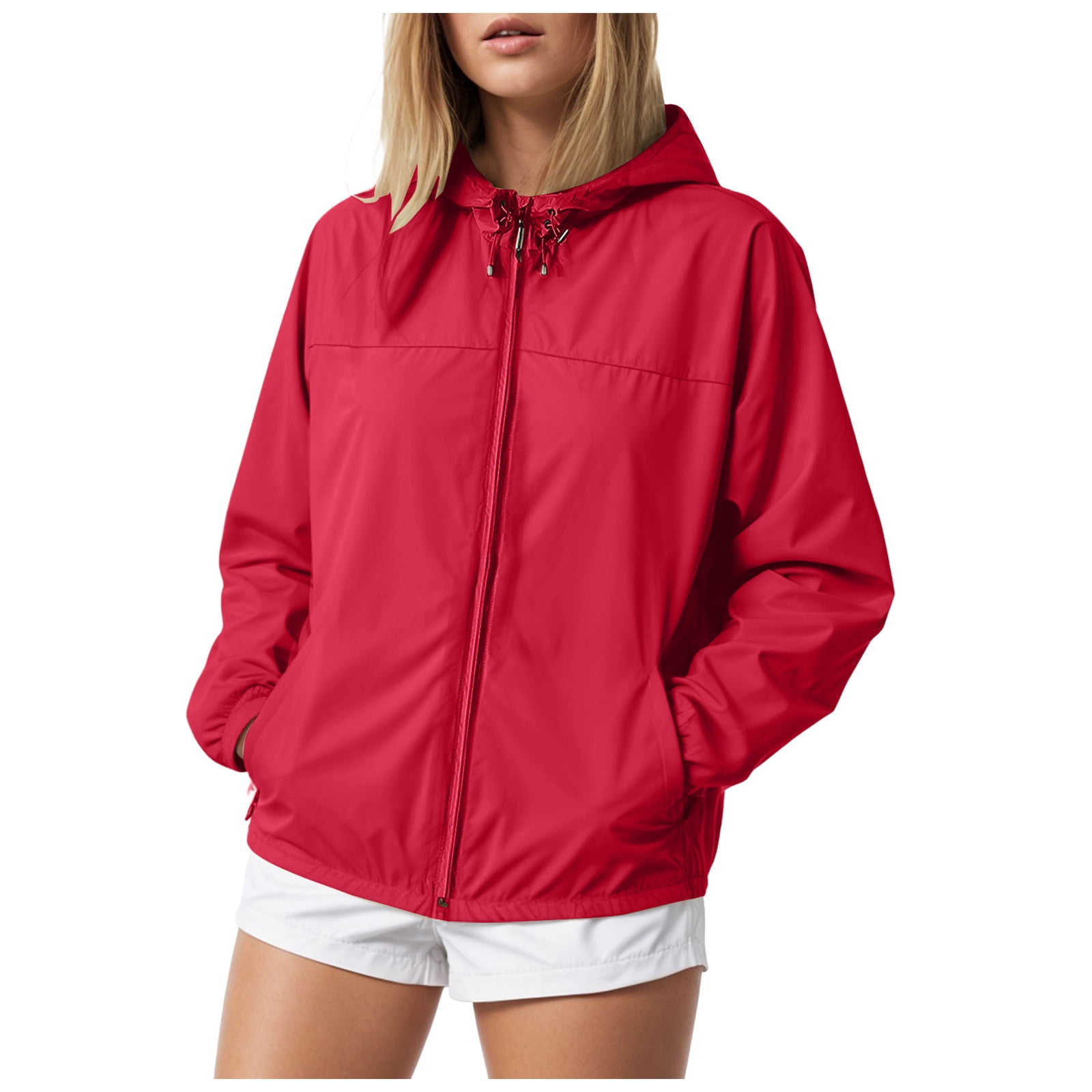 adviicd Women's Raincoats Lightweight Athletic Waterproof Windproof ...