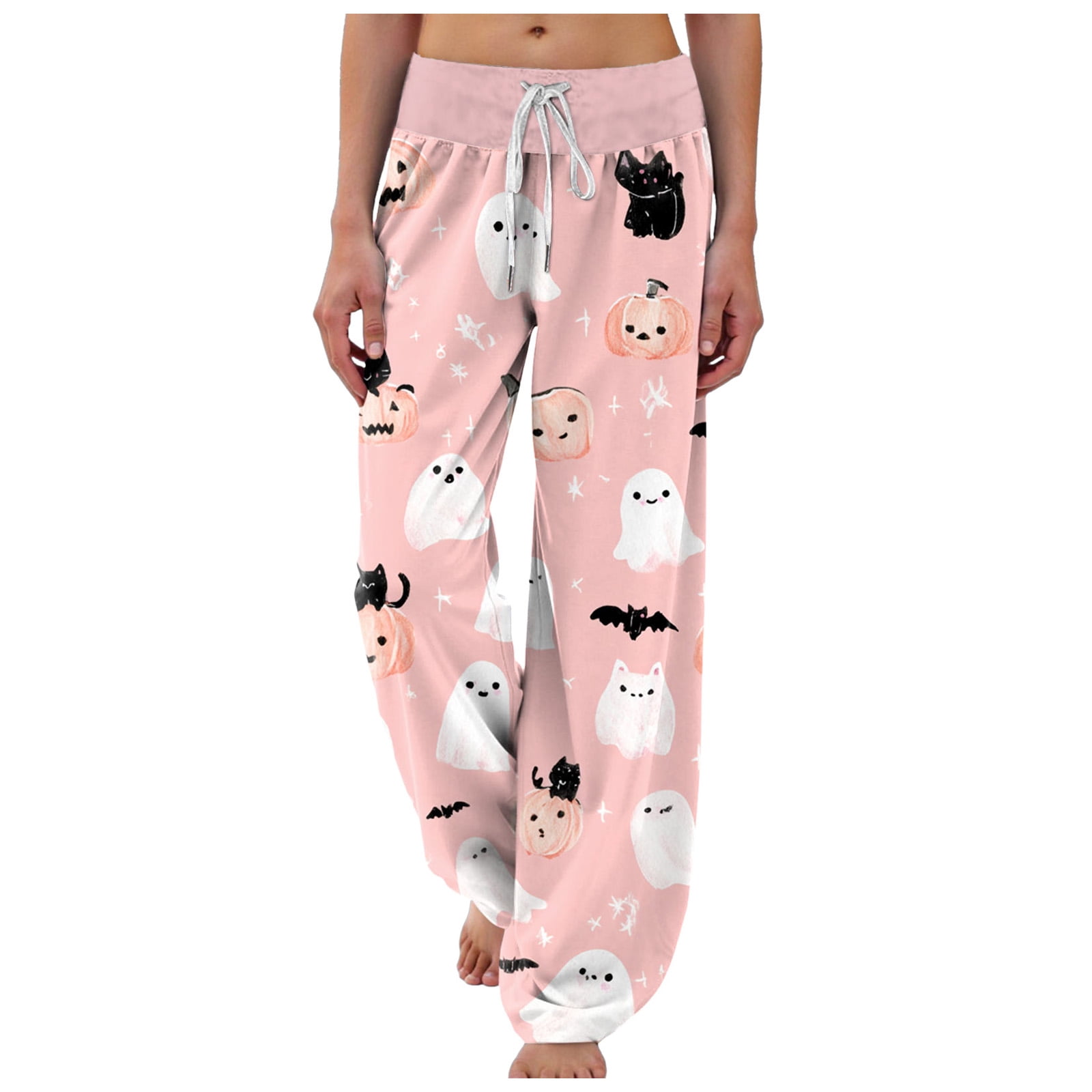 adviicd Womens Halloween Pajamas Pants Ladies Pumpkins Ghost Pajama ...