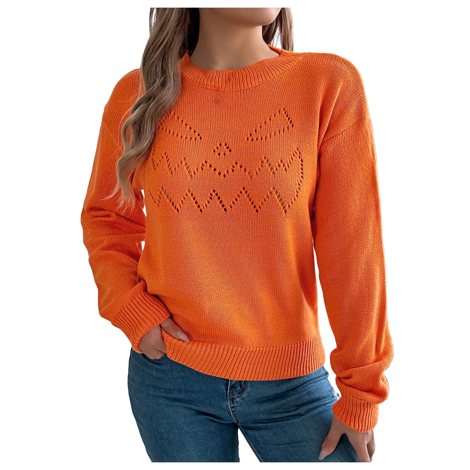 adviicd Womens Halloween Sweaters Fall Trendy Casual Long Sleeve Shirt ...