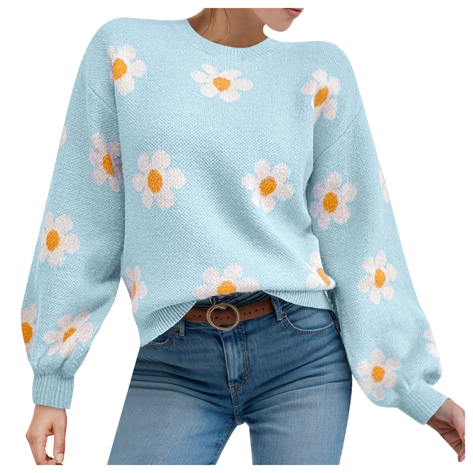 adviicd Womens Sweaters Fall 2025 Dressy Casual Long Sleeve Shirts ...