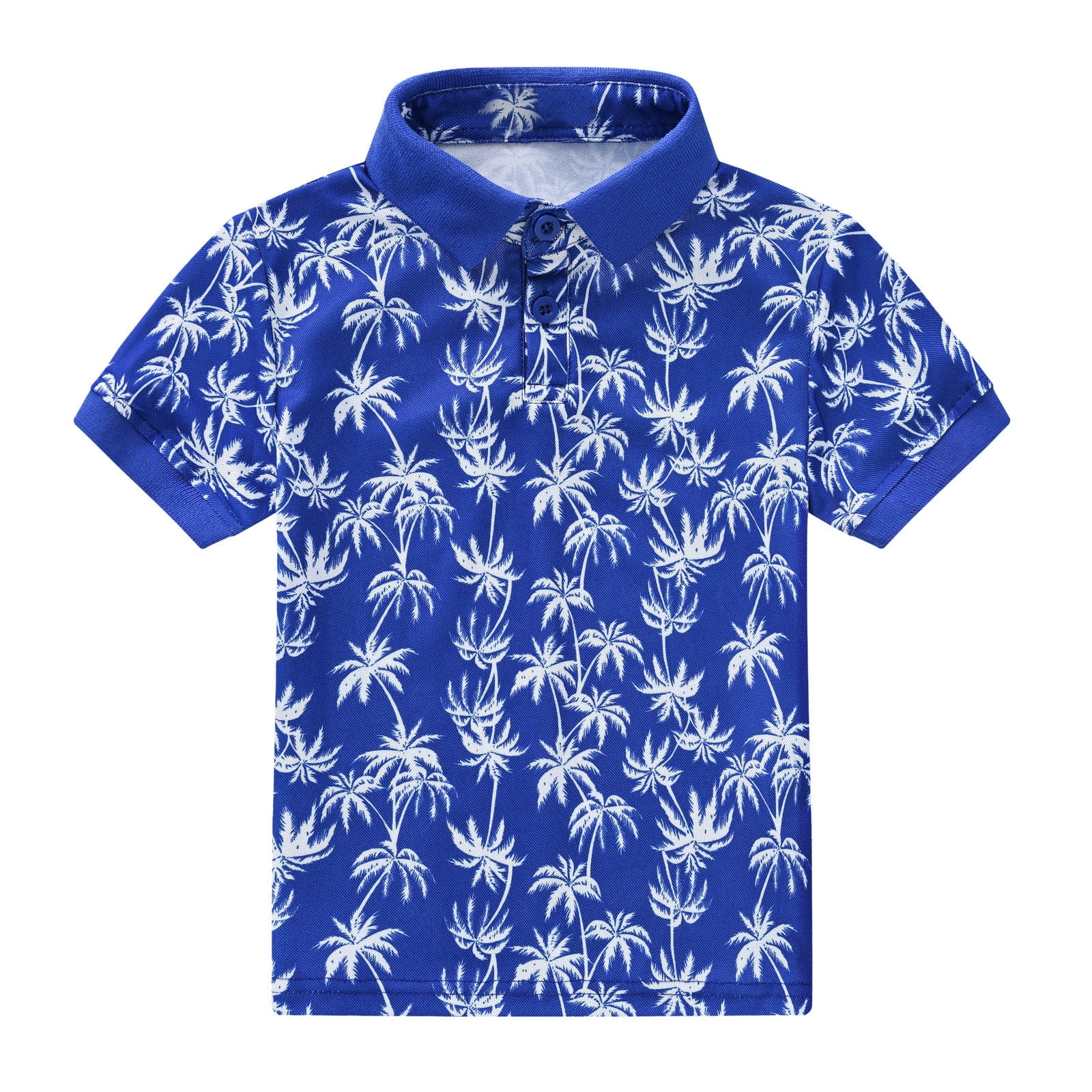 adviicd Young Gentlemen's Graphic Polos: Short-Sleeved Designs (Blue,3 ...