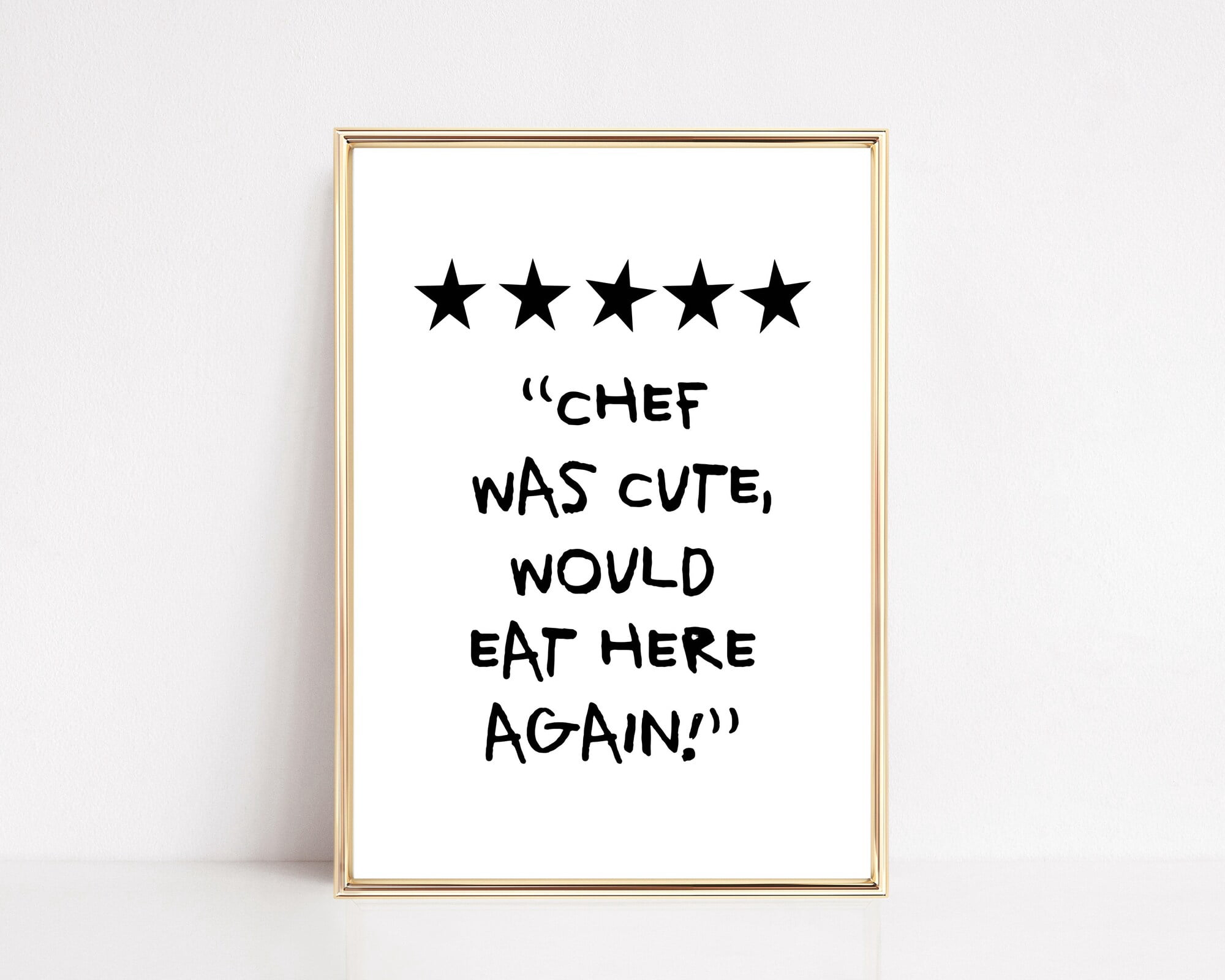aesthetic kitchen print minimalist kitchen decor kitchen wall art chef ...