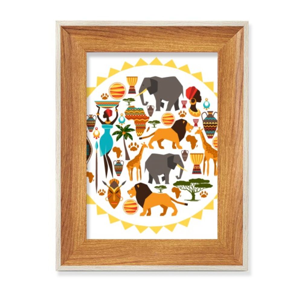 af animals life african desktop wooden photo frame display picture art ...