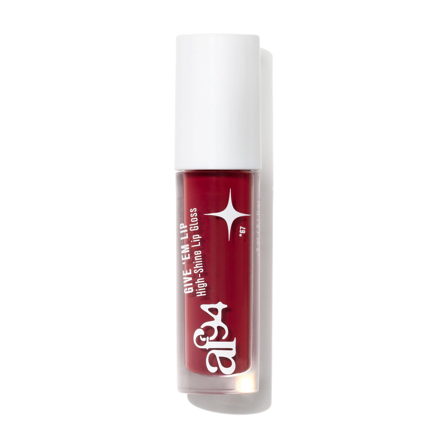 af94 Give Em Lip High Shine Lip Gloss, Star67, Red - Walmart.com