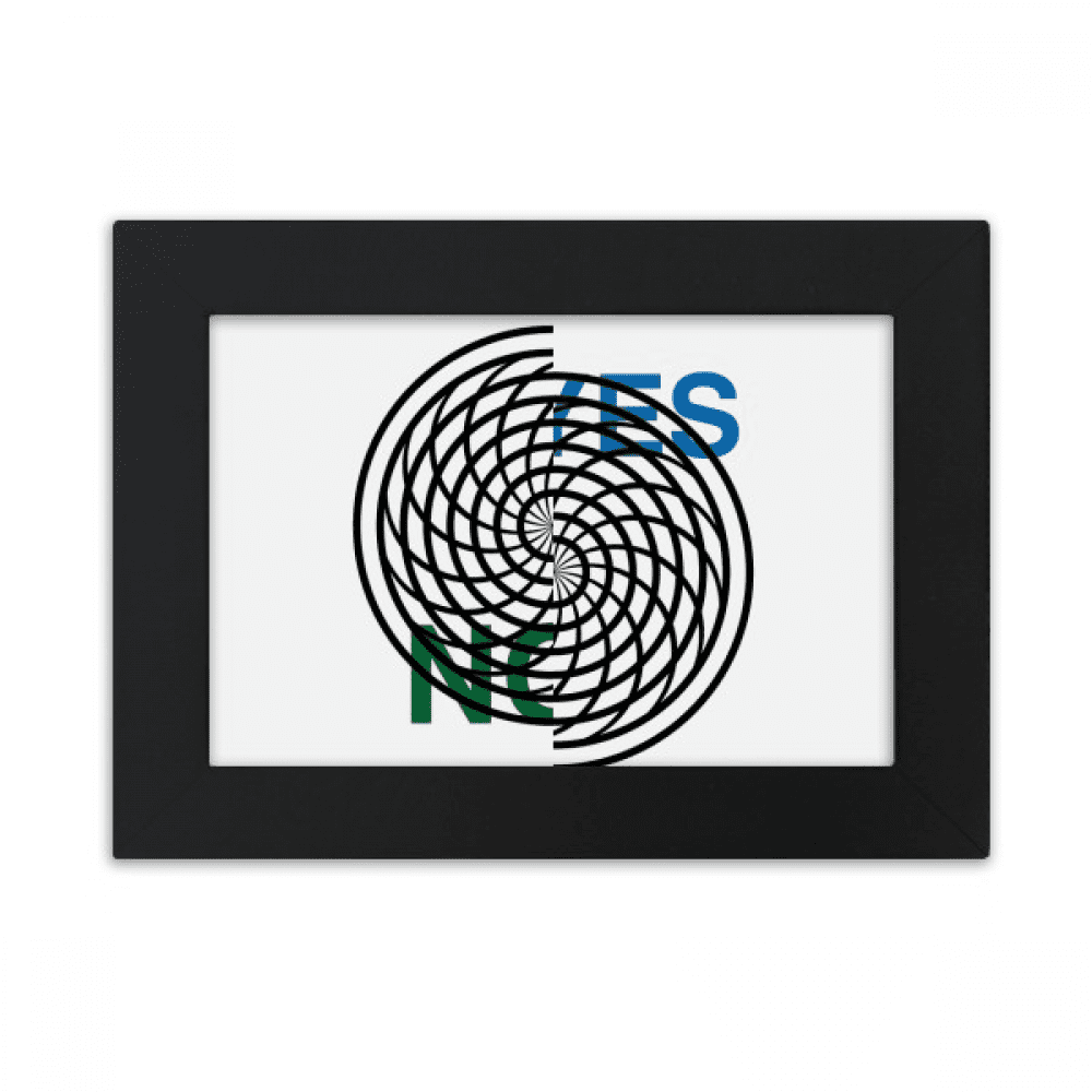 affirmative negative line desktop photo frame ornaments picture art ...