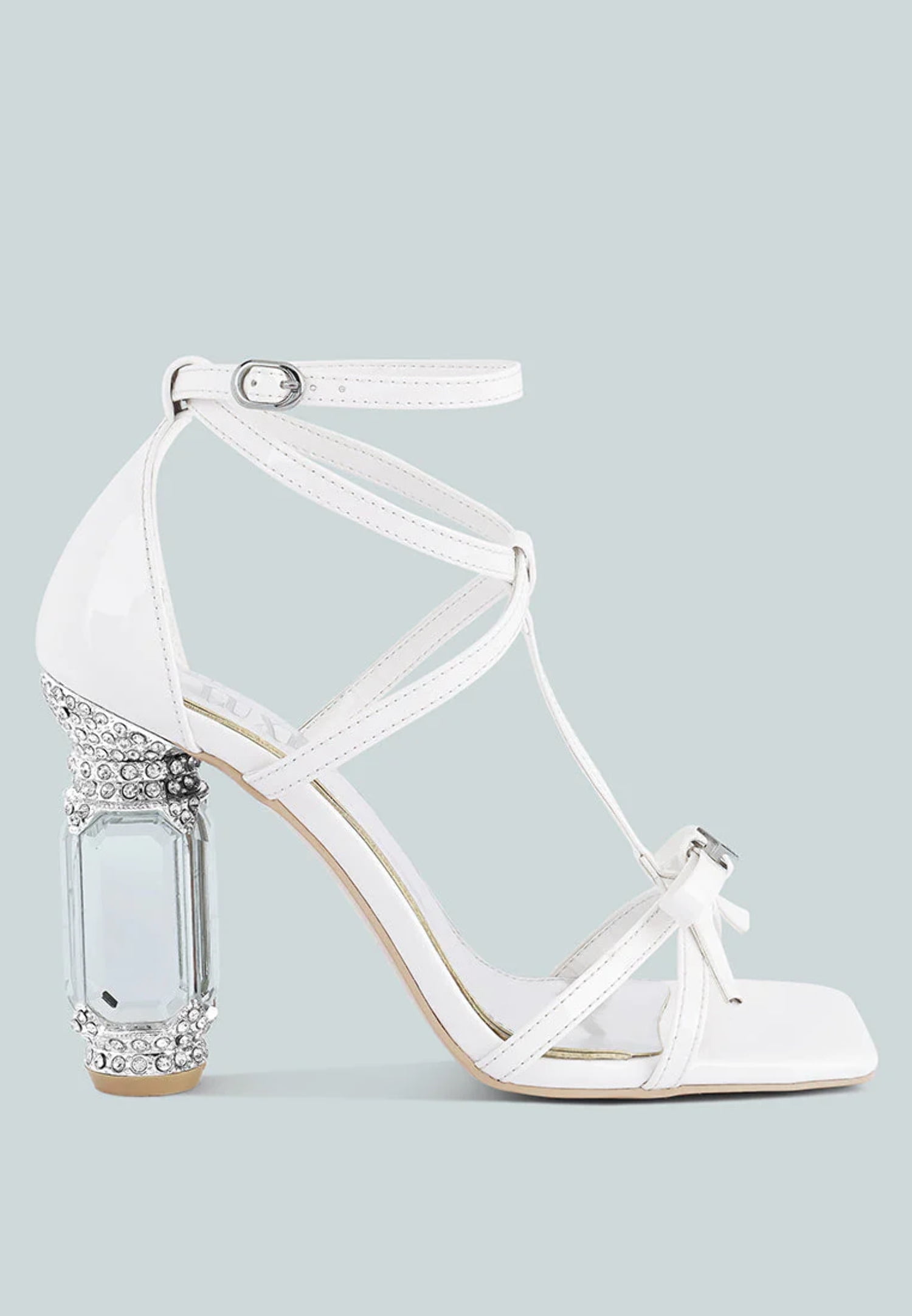 affluence jeweled high heel sandals - Walmart.com