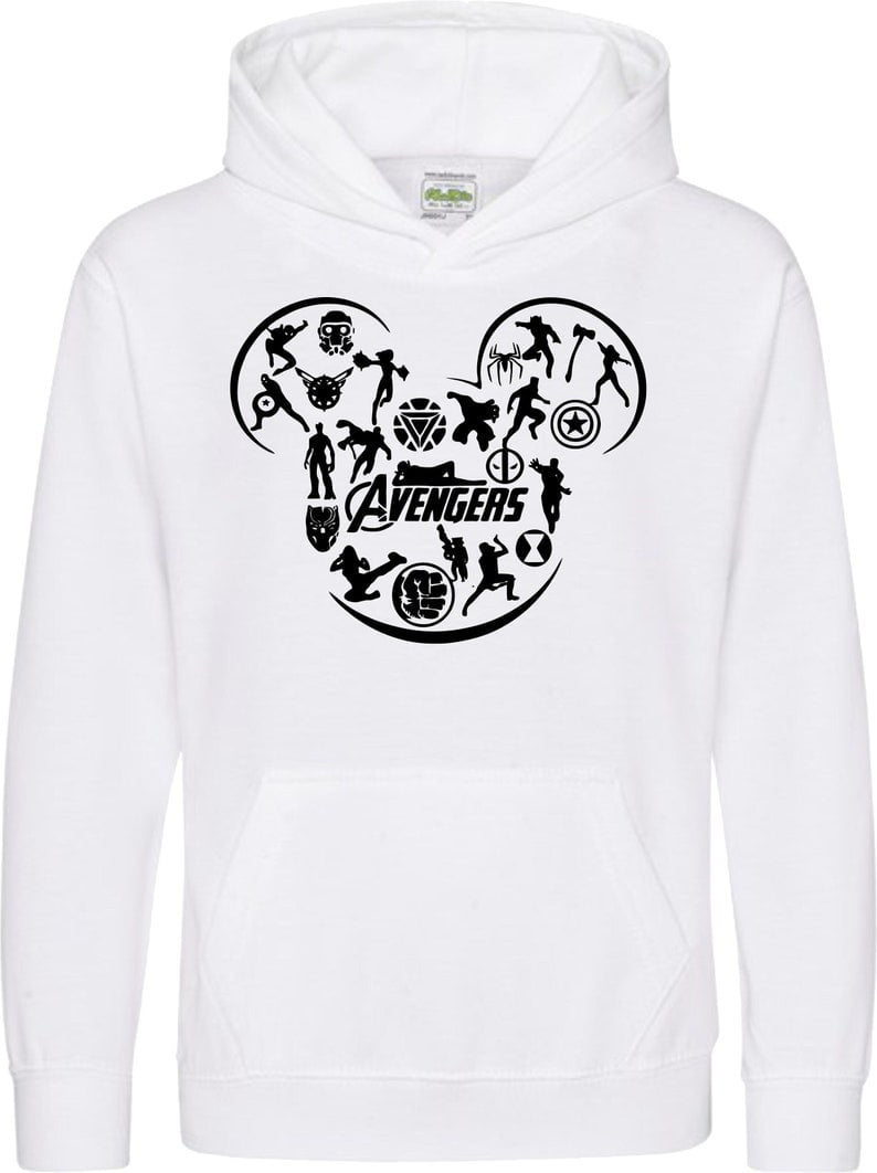 affordable hoodies, Avengers Mickey Head Disney All Characters Hoodie ...