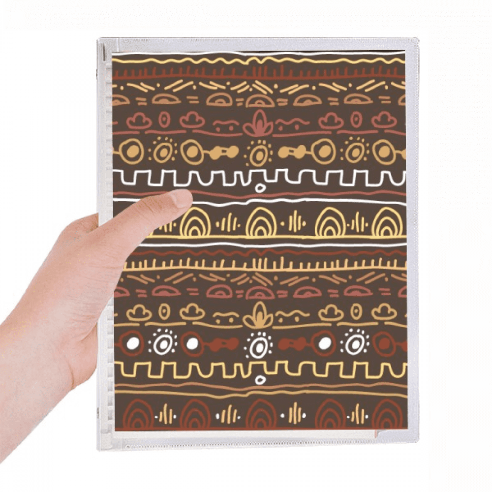 afpritive aboriginal style tribal notebook loose diary refillable ...