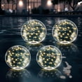 afzdby Floating Pool Lights Solar Powered,14 Inch 3000K Warm White ...