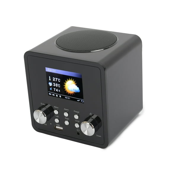 ahiya Radio Internet Mini Stereo Smart Speaker Weather Forecast MP3 USB ...
