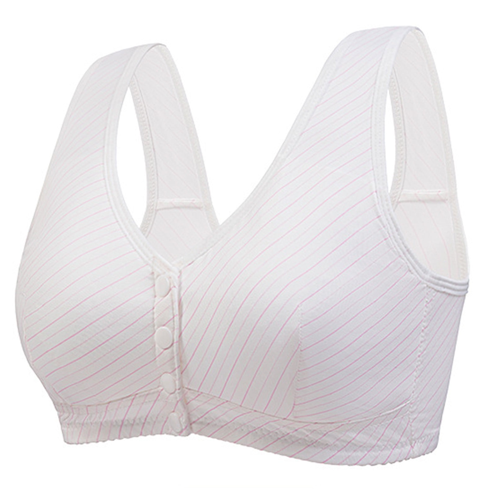 aidice Bras for Women Wireless Front Closure Wide Strap Striped Tank ...