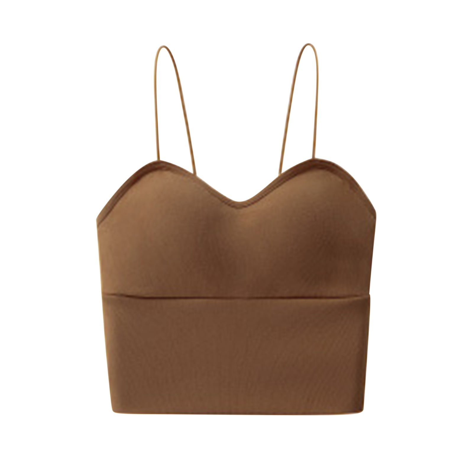 aidice Camisoles Tops for Women Built in Bras Sleeveless Undershirts ...