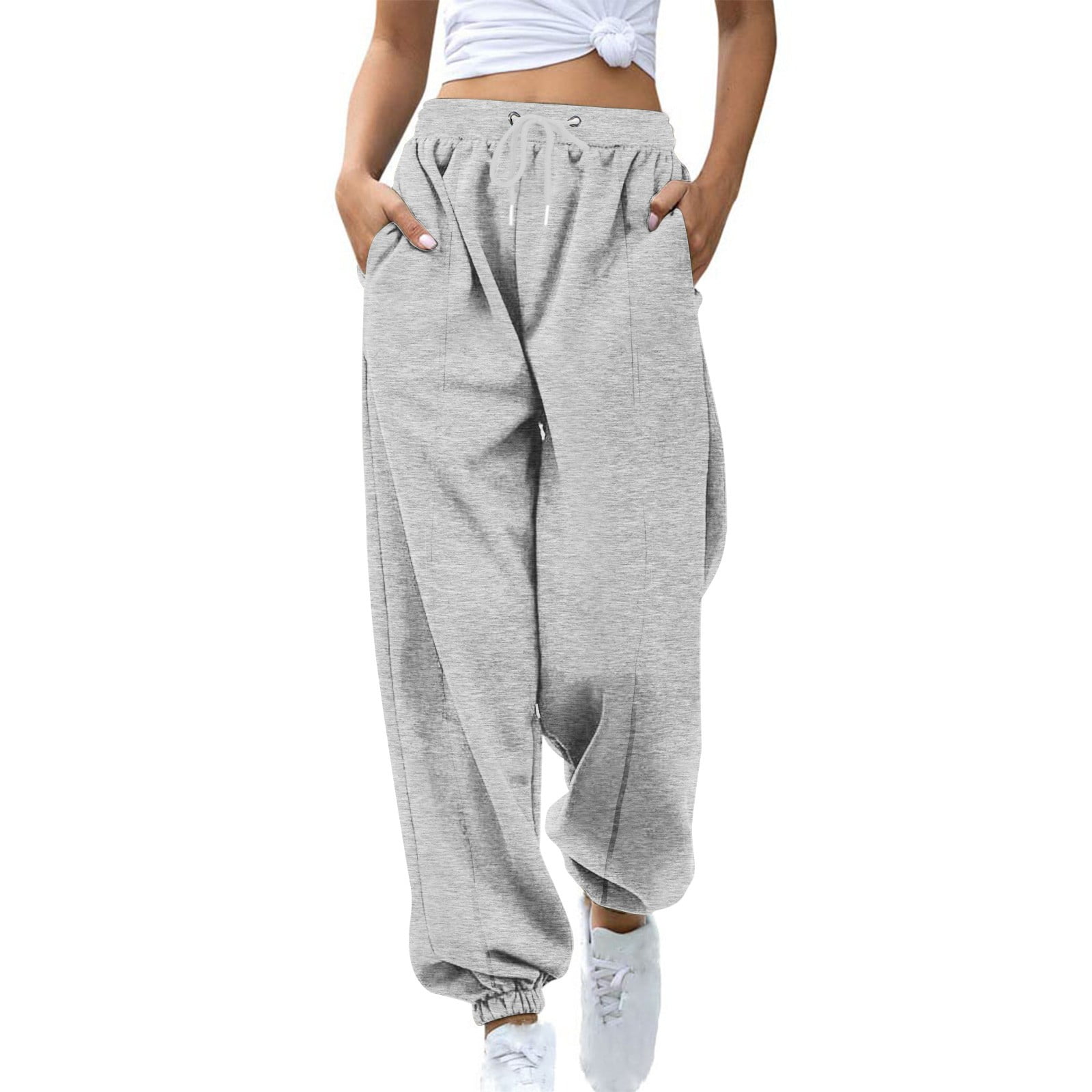 aidice Fall Winter Sweatpants for Women Workout Drawstring Elastic ...