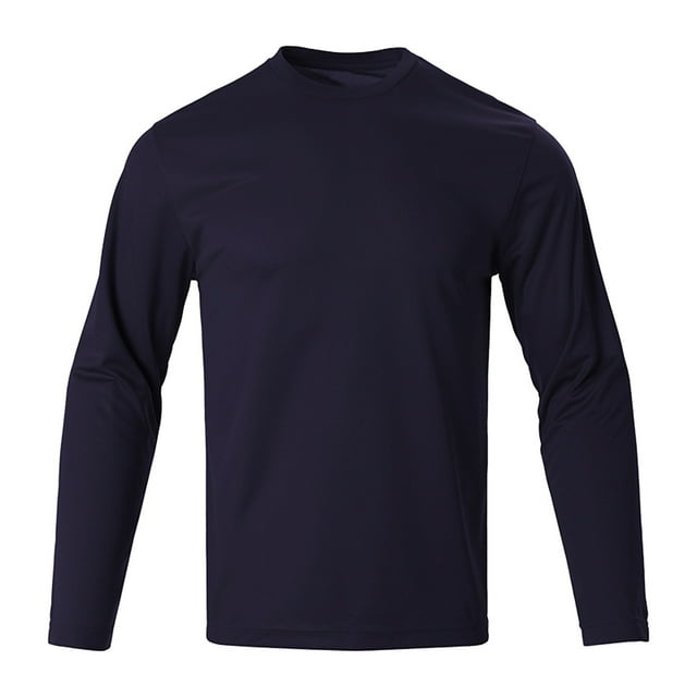 Aidice Long Sleeve Shirts For Men Crewneck Quick Drying Stretch