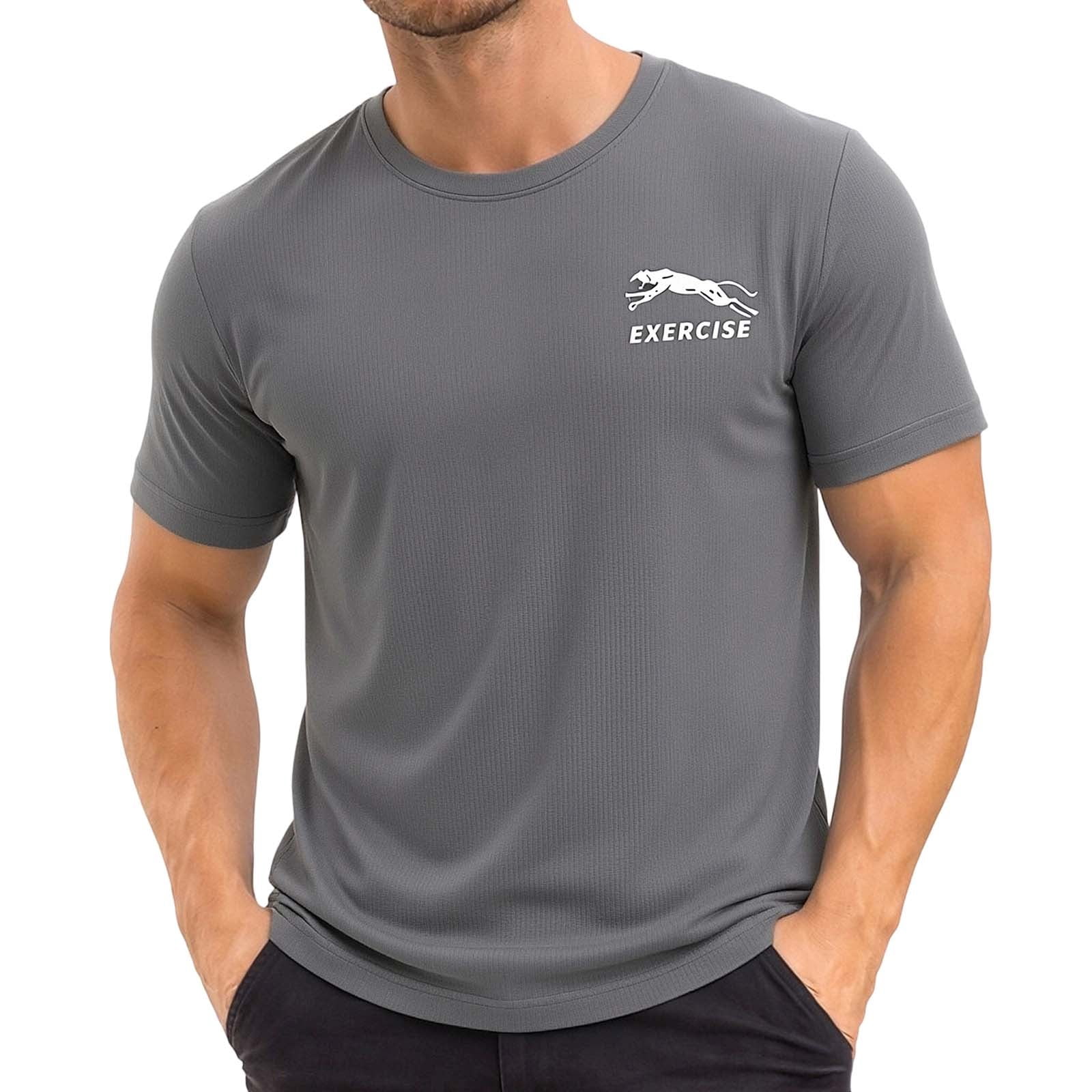aidice Mens Casual T-Shirts Crew Neck Lightweight Loose Comfort Short ...
