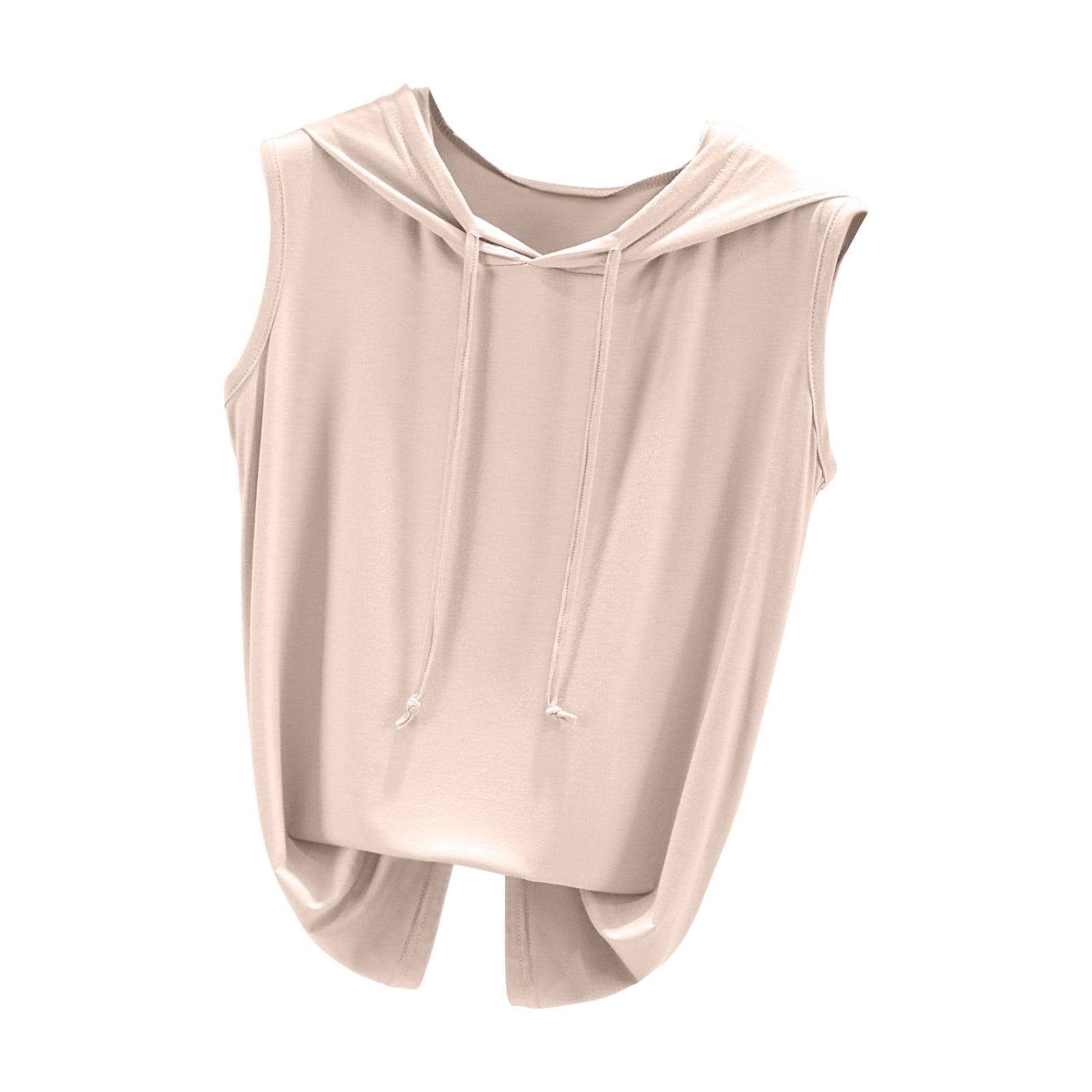 aidice Tank Tops for Women Hooded Sleeveless Stretchy Tops Running ...