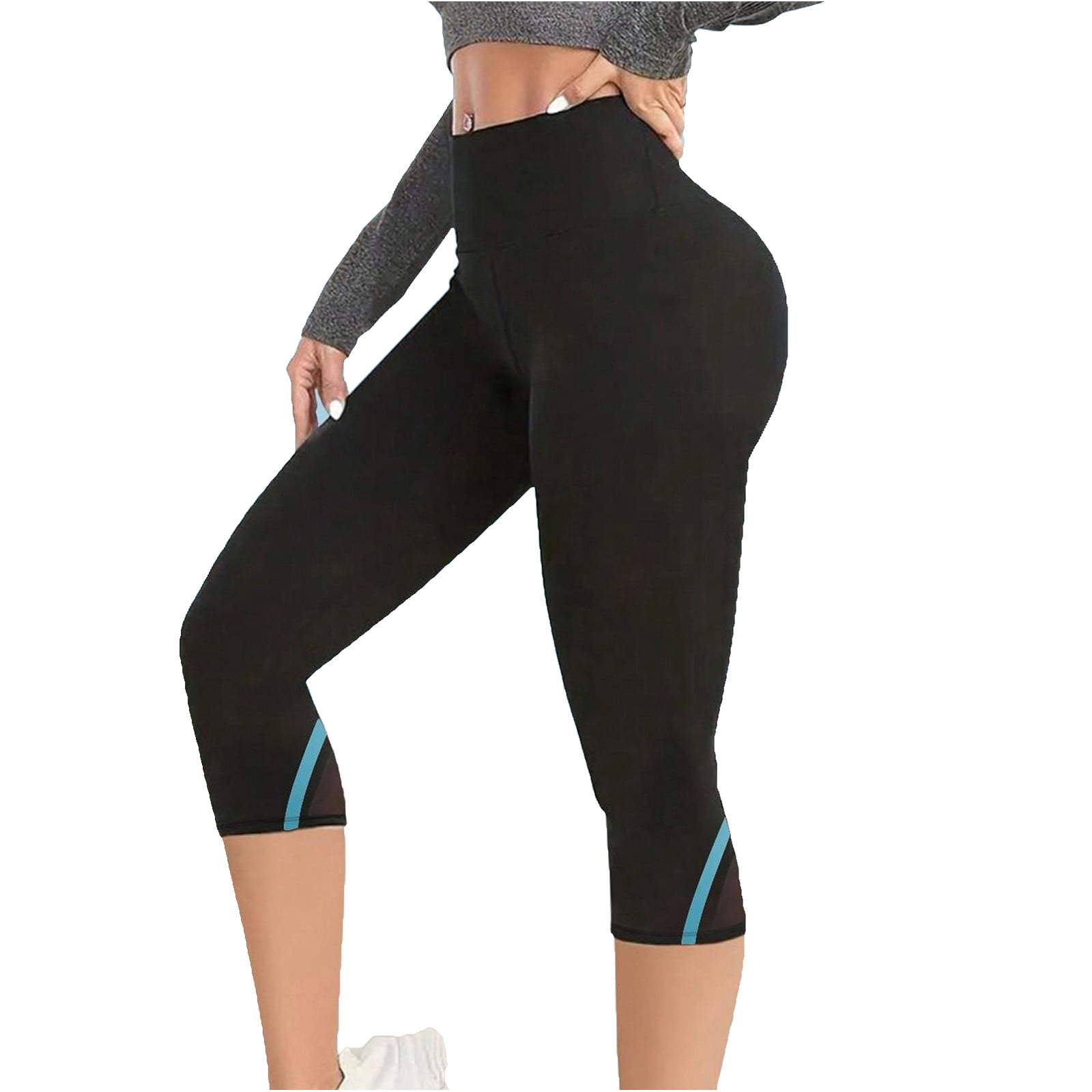 aidice Yoga Pants for Women Summer Butt Lifting Skinny Athletic High ...