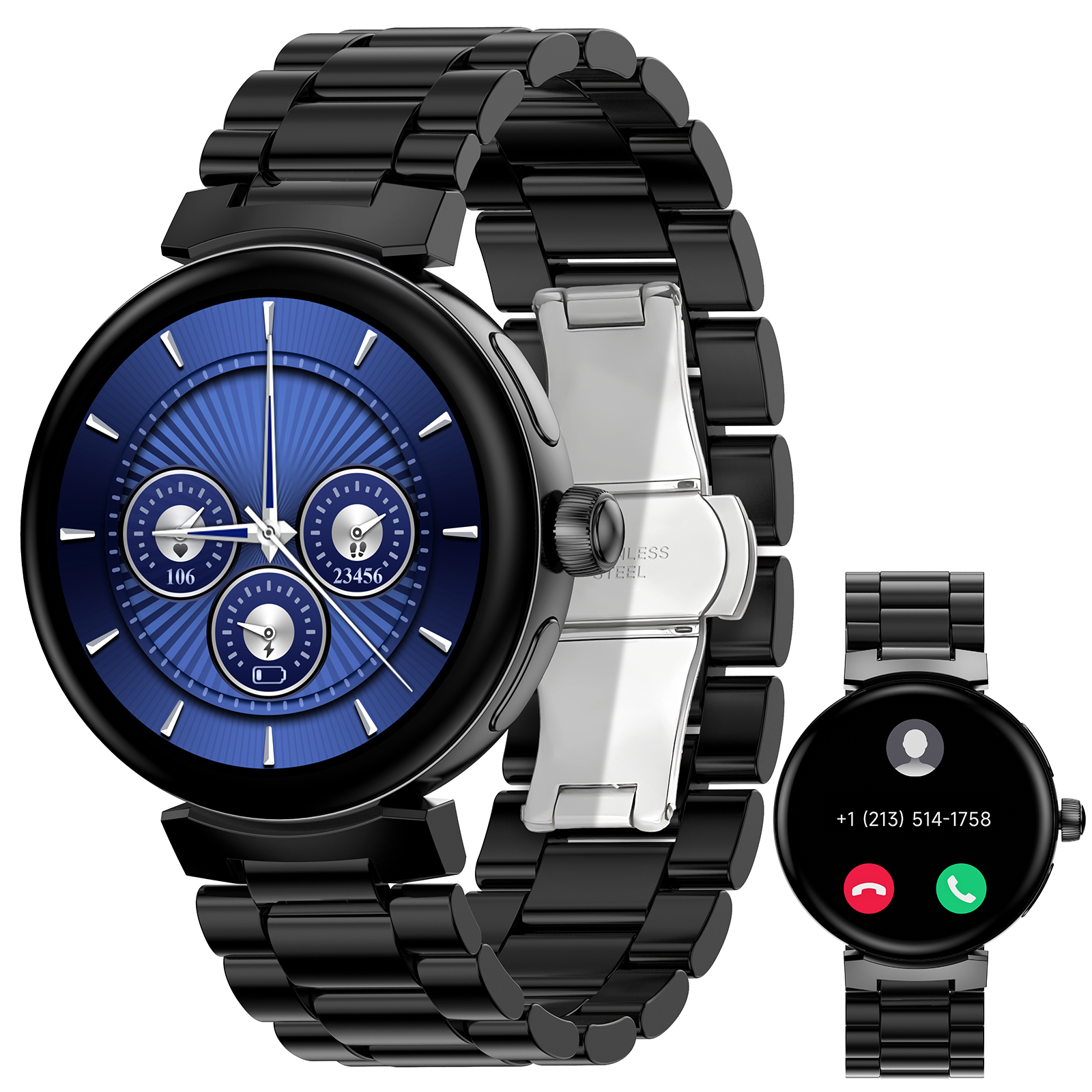 aigo Smartwatch for iPhone & Android, 1.45'' HD Wearable Smart Watch ...