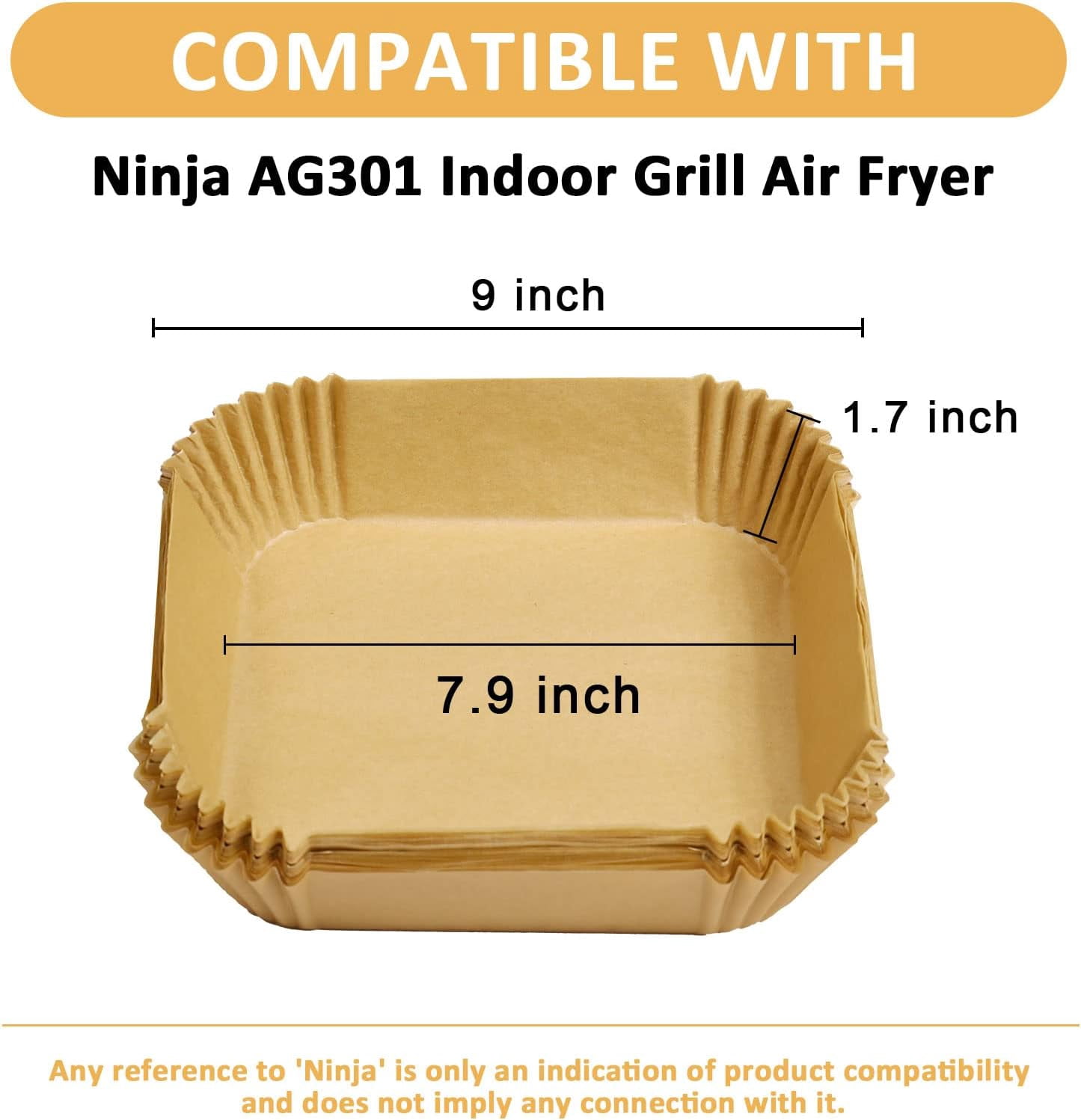 air fryer liners for ninja air fryer, 100 pcs air fryer disposable ...