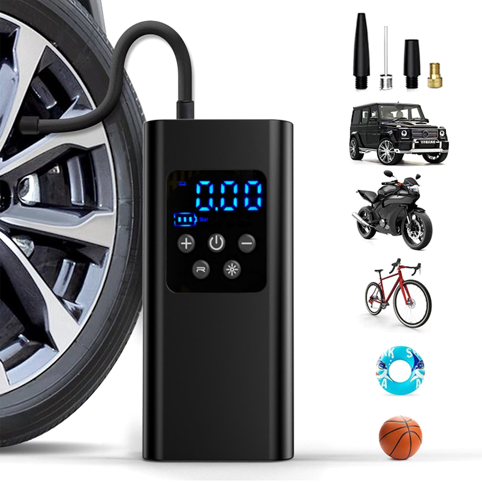air pump,Pump Car Portable Air Inflator Portable 4000mah 150psi Bike ...